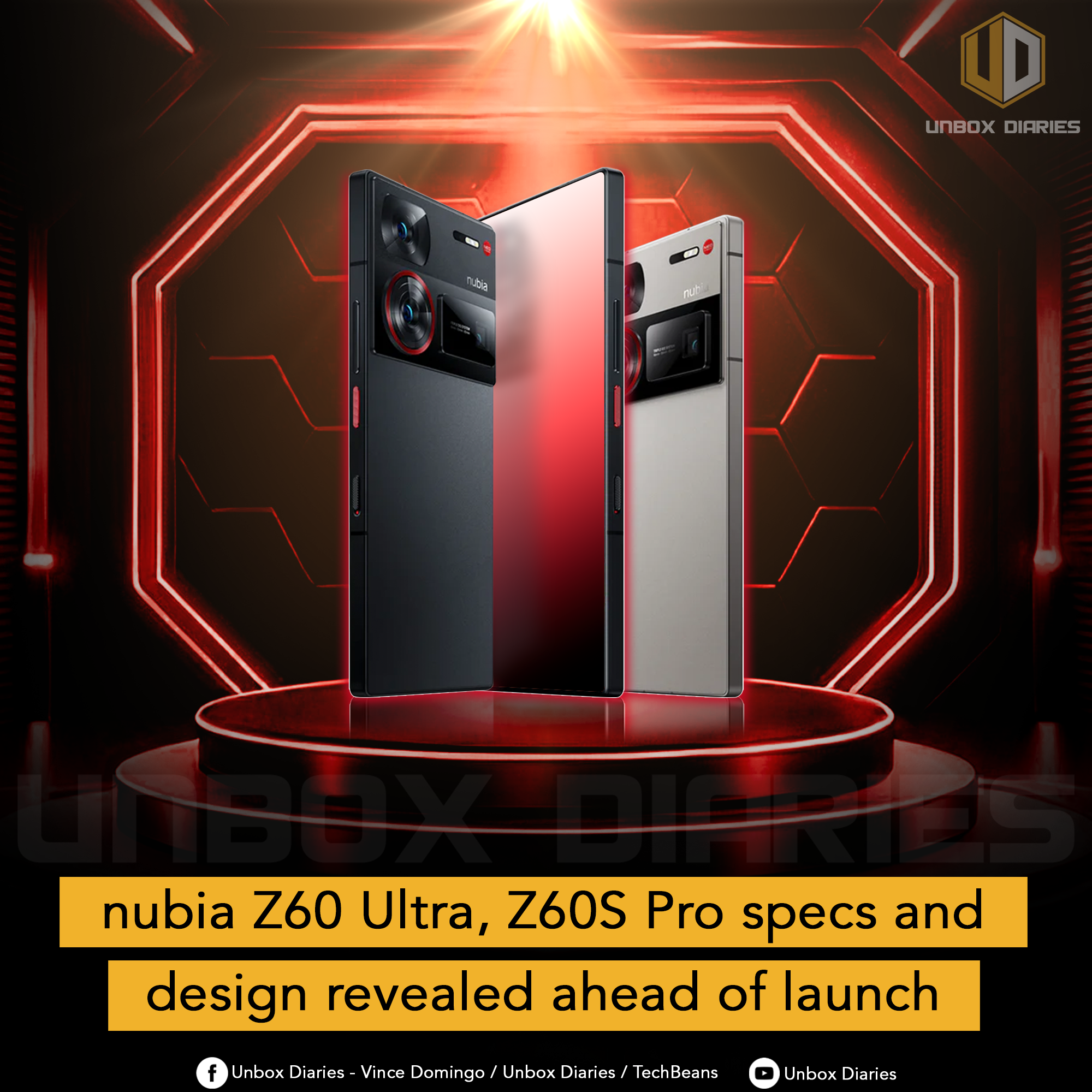nubia Z60 Ultra, Z60S Pro specs and design revealed ahead of launch ...