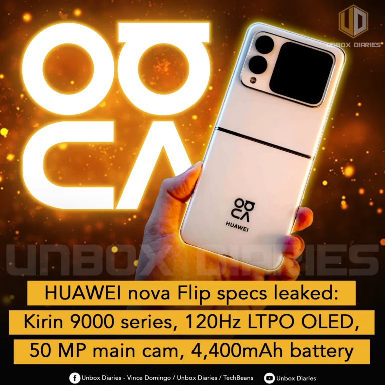 HUAWEI nova Flip specs leaked: Kirin 9000 series, 120Hz LTPO OLED, 50 MP main cam, 4,400mAh ...