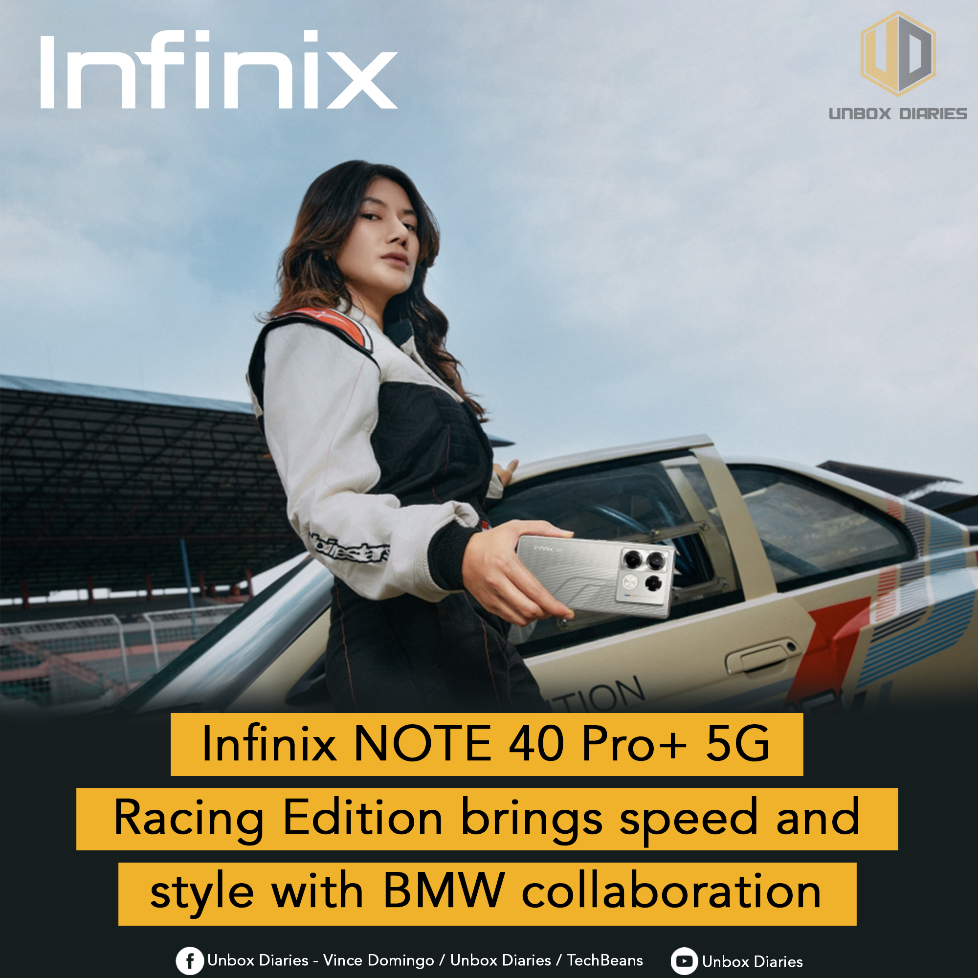 Infinix NOTE 40 Pro+ 5G Racing Edition brings speed and style with BMW collaboration - Unbox Diaries