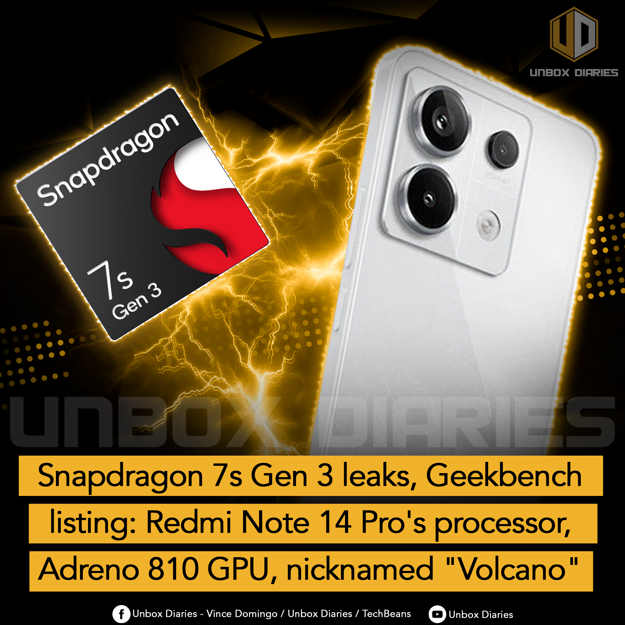 Snapdragon 7s Gen 3 leaks, Geekbench listing: Redmi Note 14 Pro's processor, Adreno 810 GPU ...