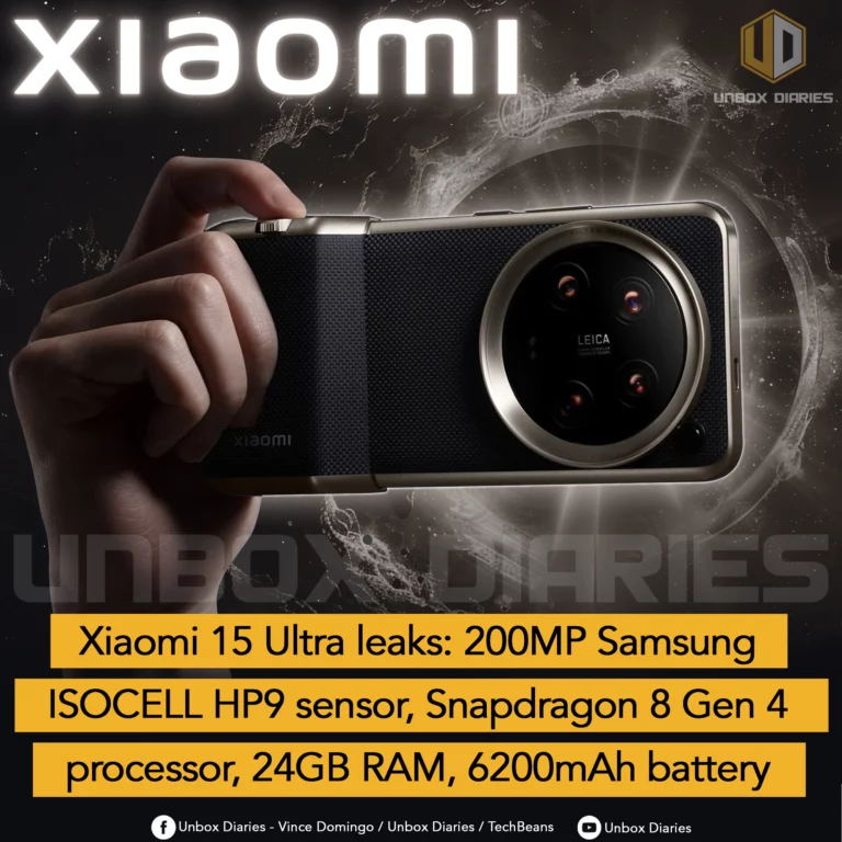 Xiaomi 15 Ultra leaks: 200MP Samsung ISOCELL HP9 sensor, Snapdragon 8 ...