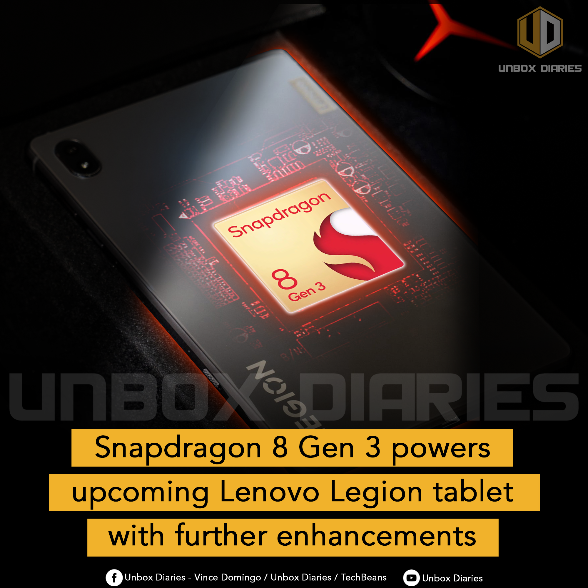 Snapdragon 8 Gen 3 powers upcoming Lenovo Legion tablet with further ...