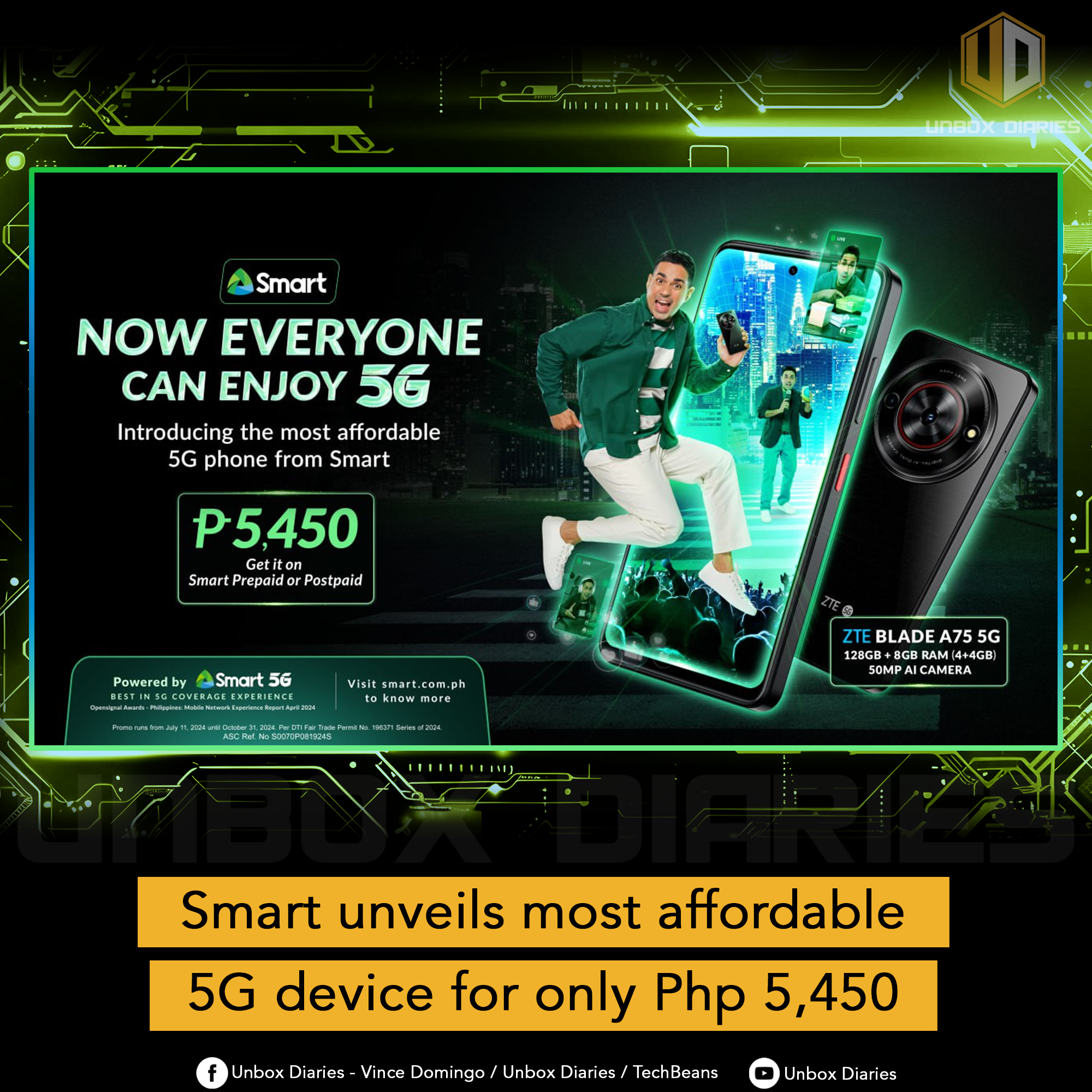 Smart unveils most affordable 5G device for only Php 5,450 - Unbox Diaries