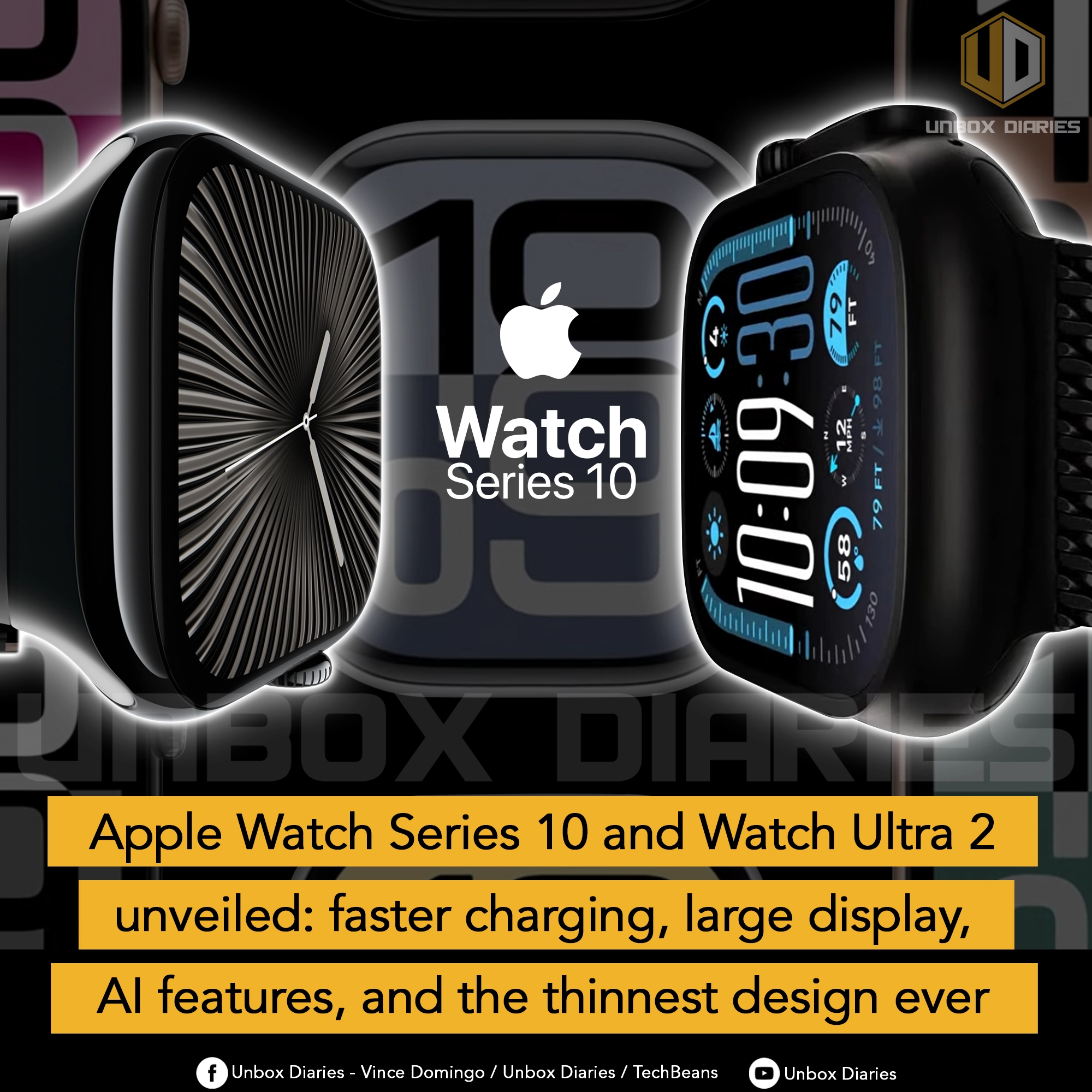 Apple Watch Series 10 and Watch Ultra 2 unveiled: faster charging ...