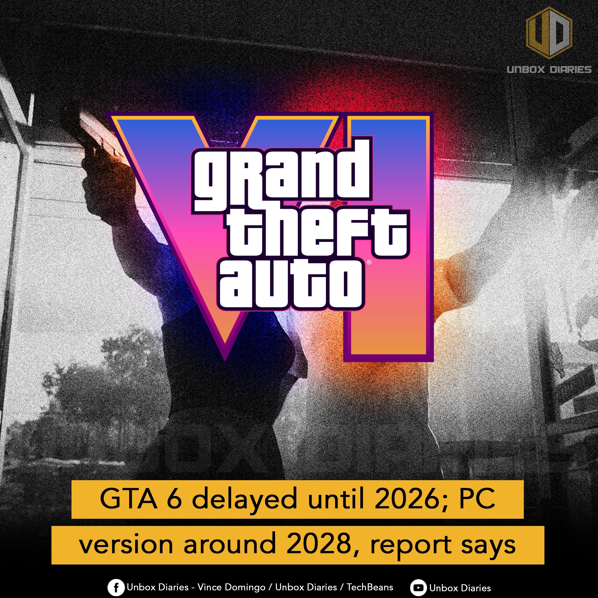 GTA 6 delayed until 2026; PC version around 2028, report says - Unbox ...