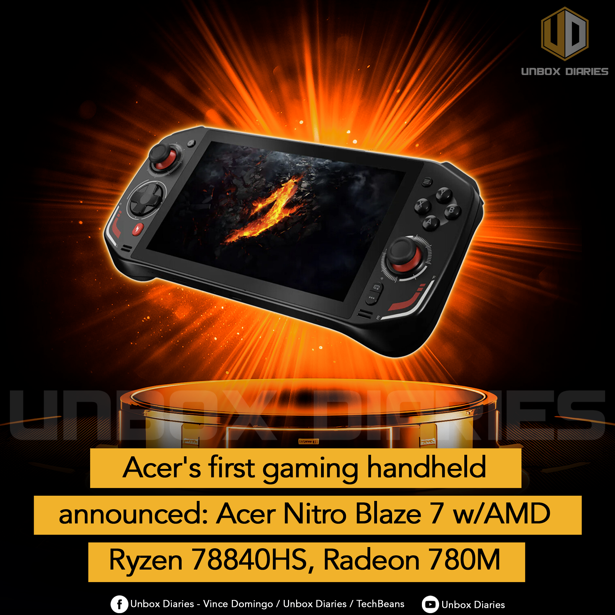 Acer's first gaming handheld announced: Acer Nitro Blaze 7 w/AMD Ryzen ...