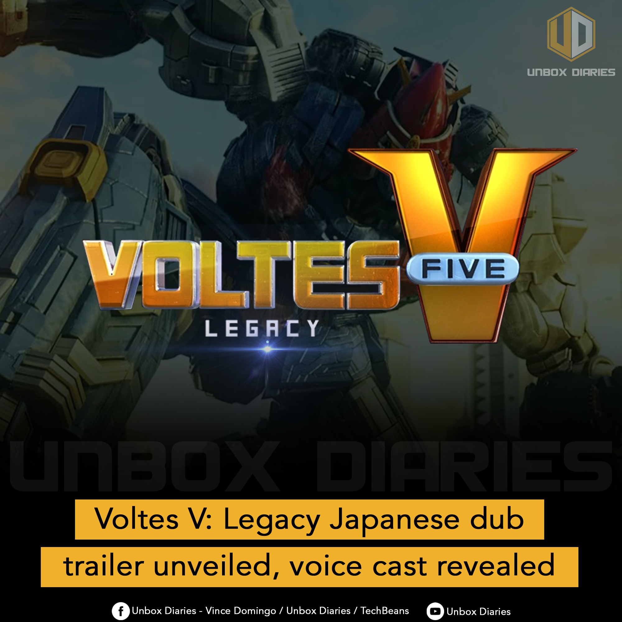 Voltes V: Legacy Japanese dub trailer unveiled, voice cast revealed ...