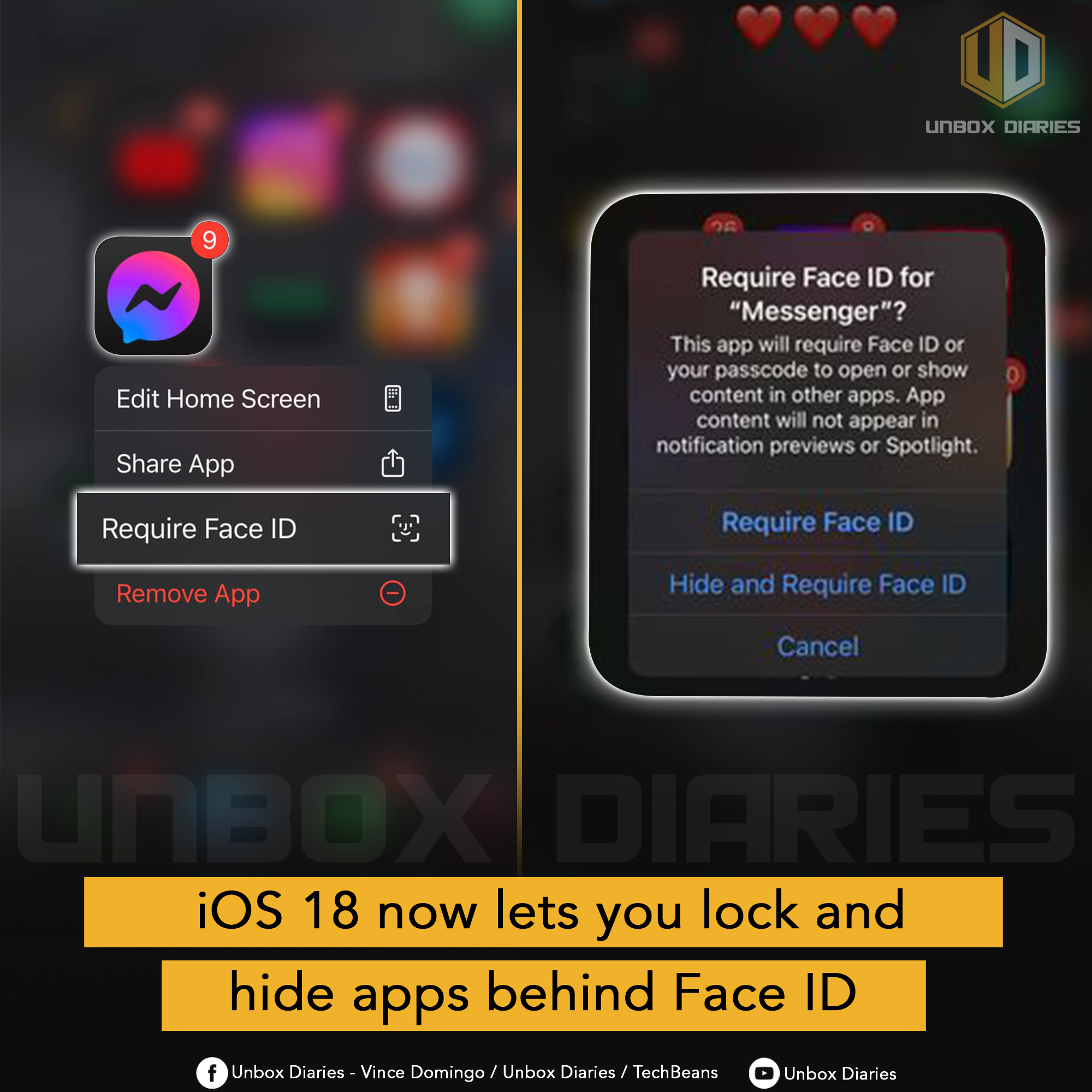 iOS 18 now lets you lock and hide apps behind Face ID - Unbox Diaries