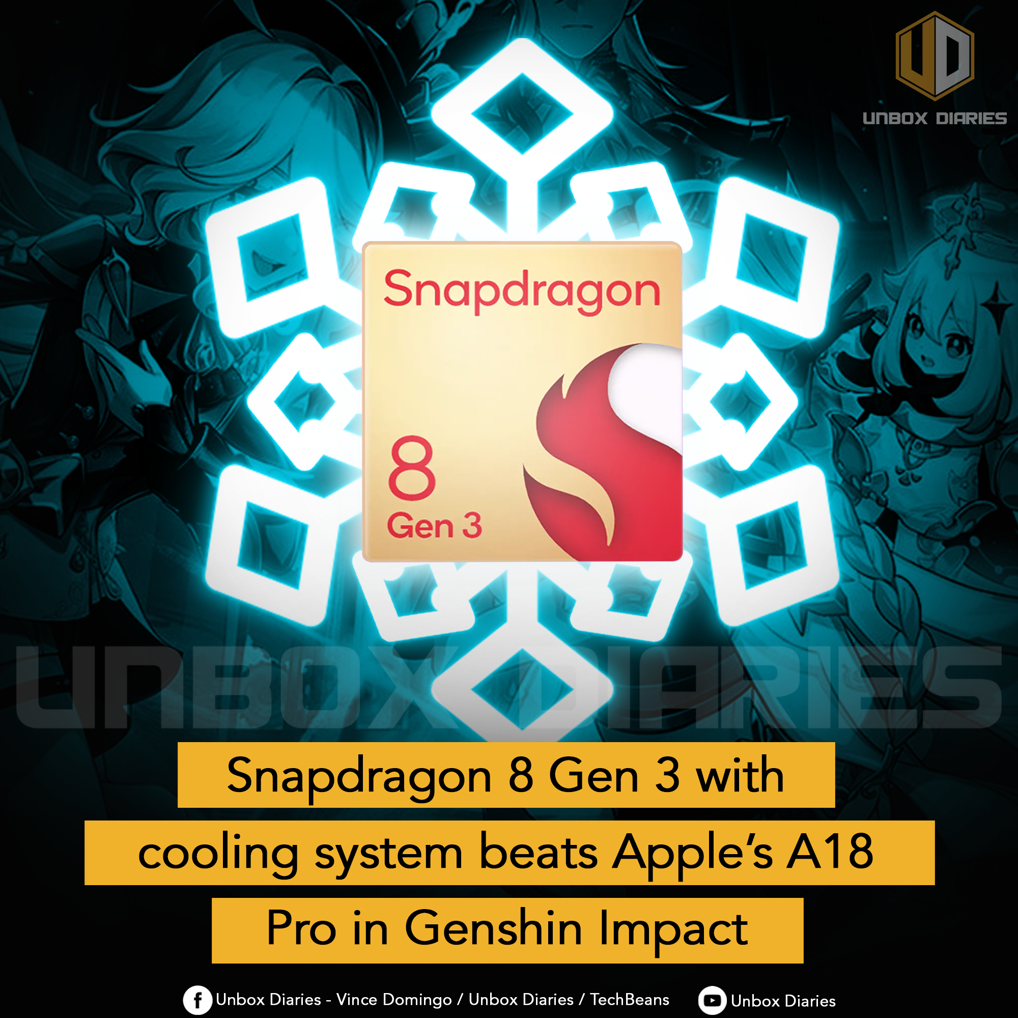 Snapdragon 8 Gen 3 with cooling system beats Apple's A18 Pro in Genshin ...