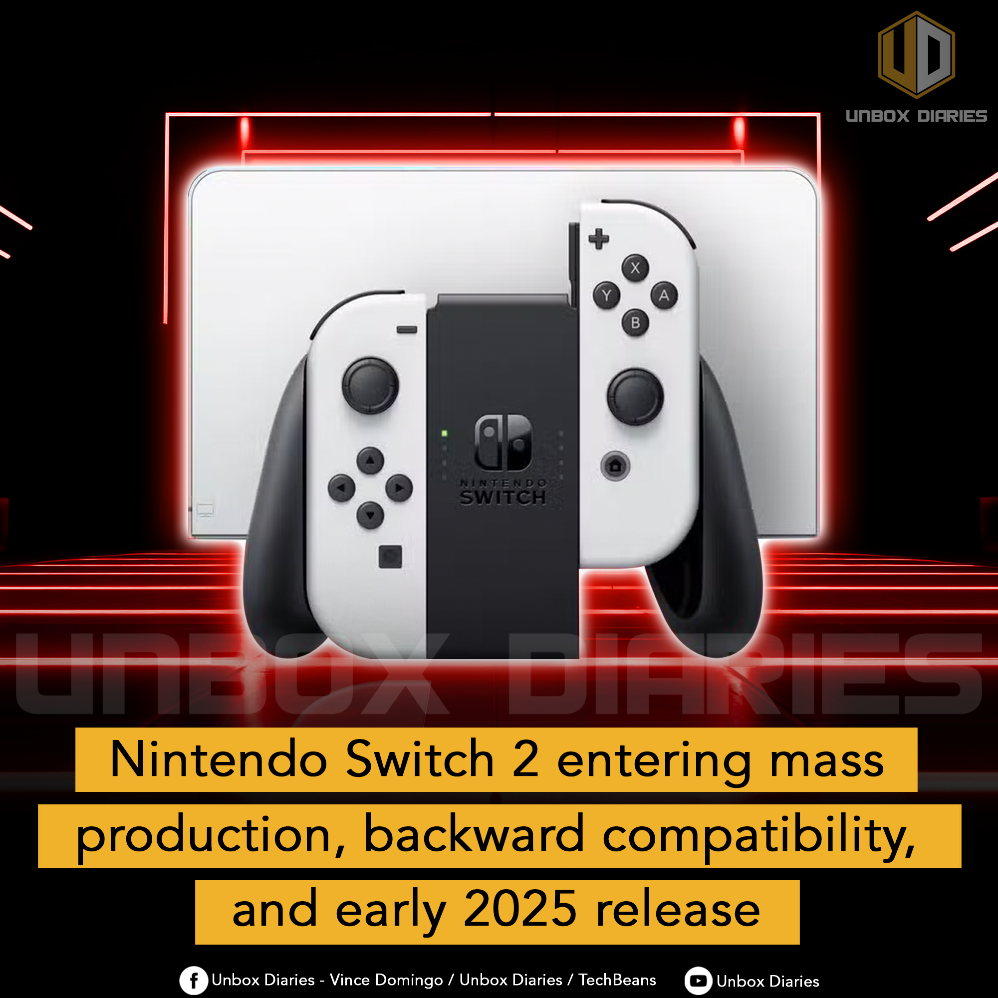 Nintendo Switch 2 entering mass production, backward compatibility, and ...