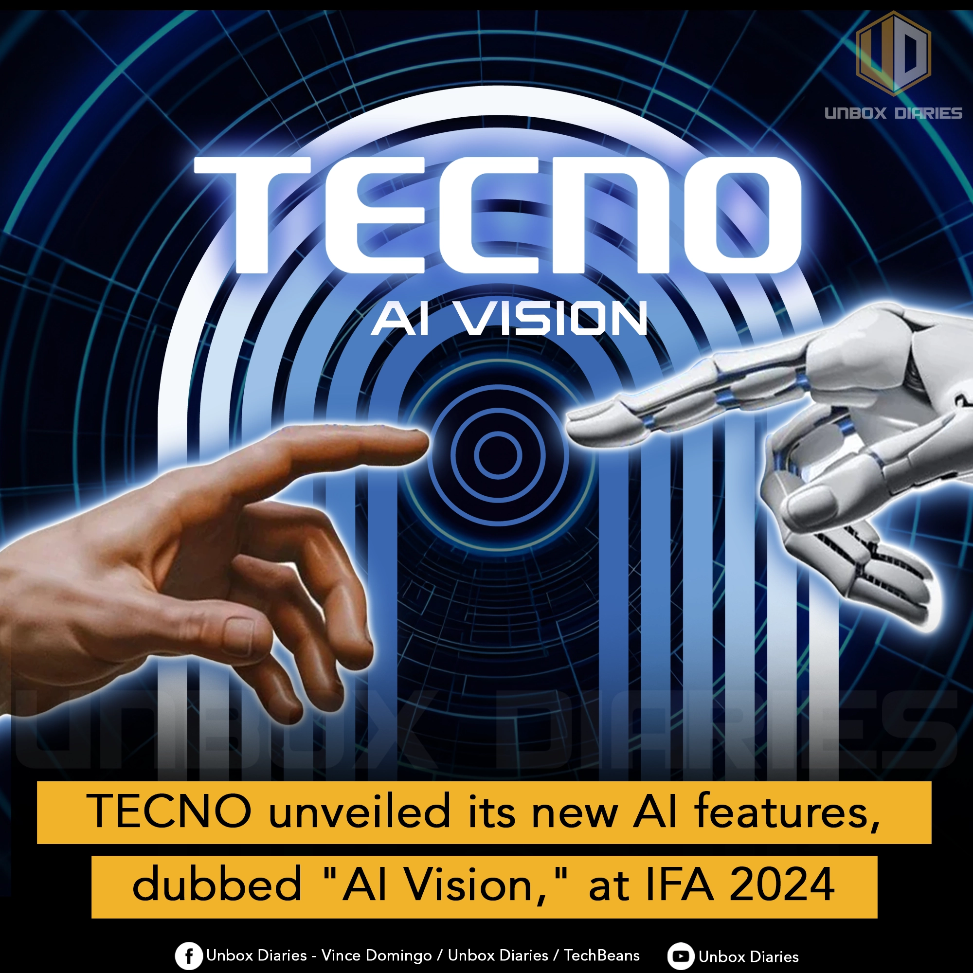 TECNO unveiled its new AI features, dubbed "AI Vision," at IFA 2024 - Unbox Diaries