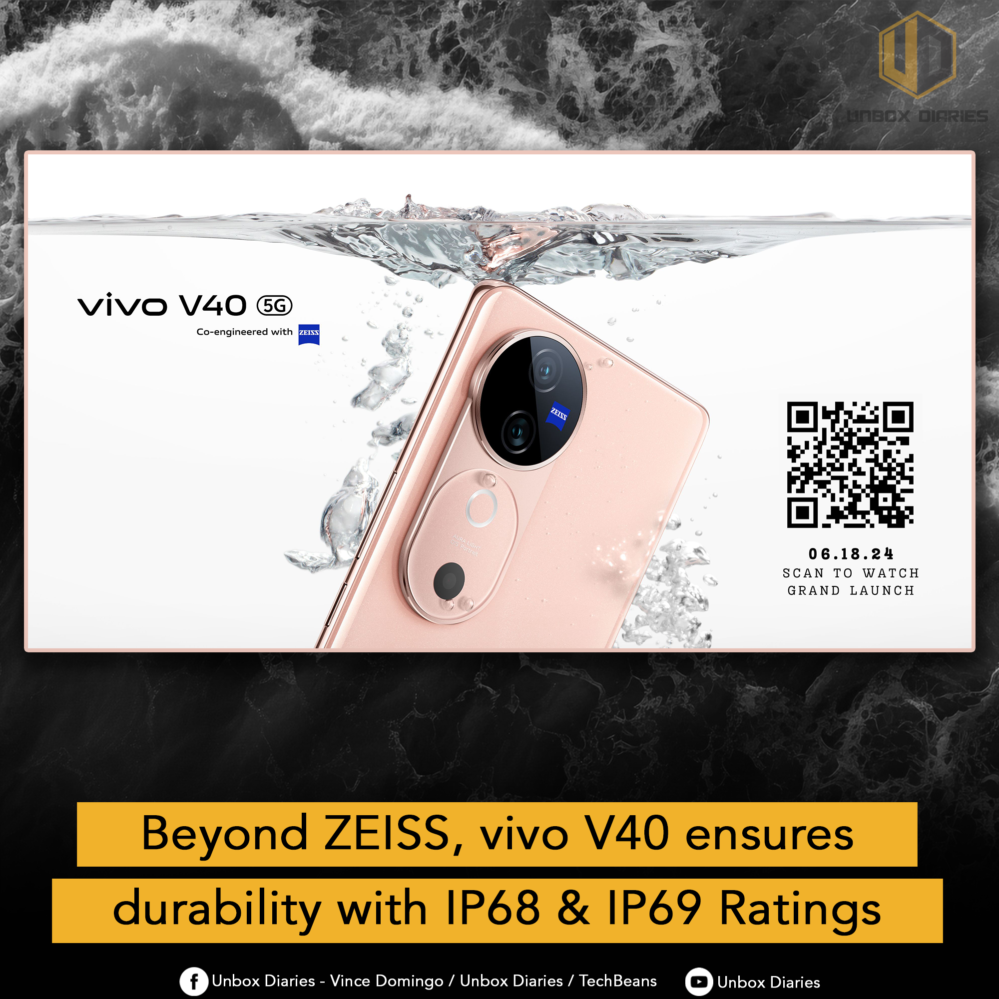 Beyond ZEISS, vivo V40 ensures durability with IP68 & IP69 Ratings - Unbox Diaries
