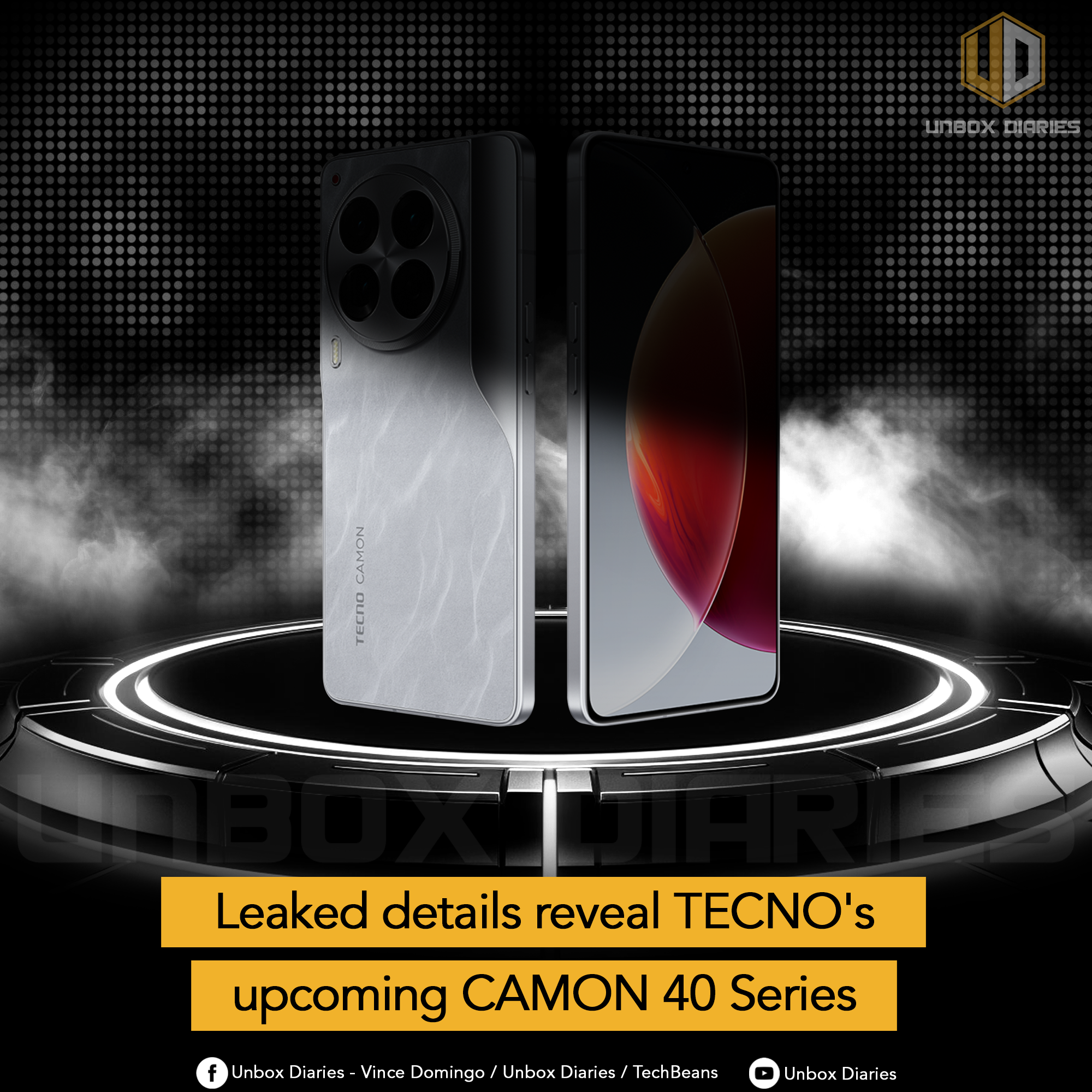 Leaked details reveal TECNO's upcoming CAMON 40 Series - Unbox Diaries