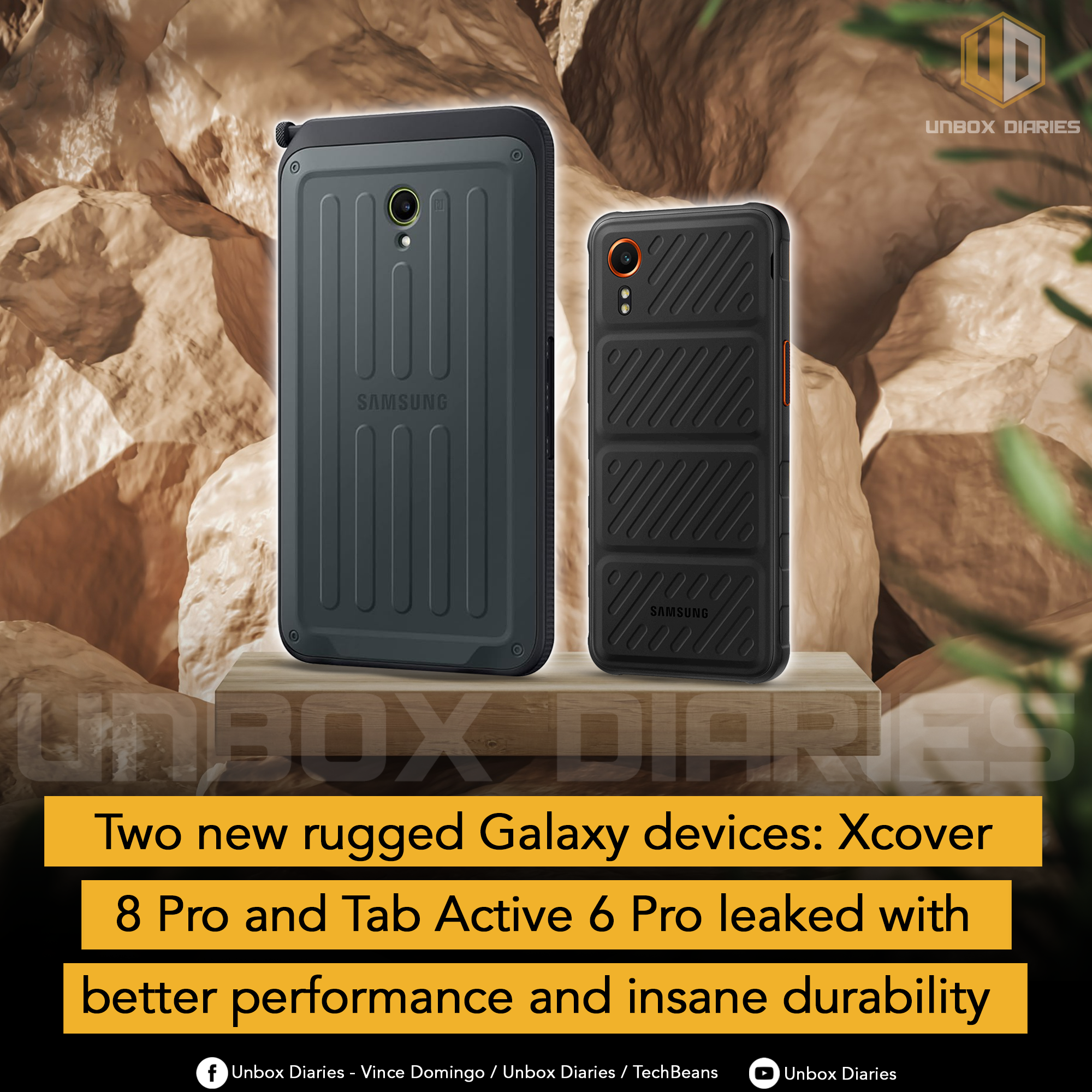 Two new rugged Galaxy devices: Xcover 8 Pro and Tab Active 6 Pro leaked ...