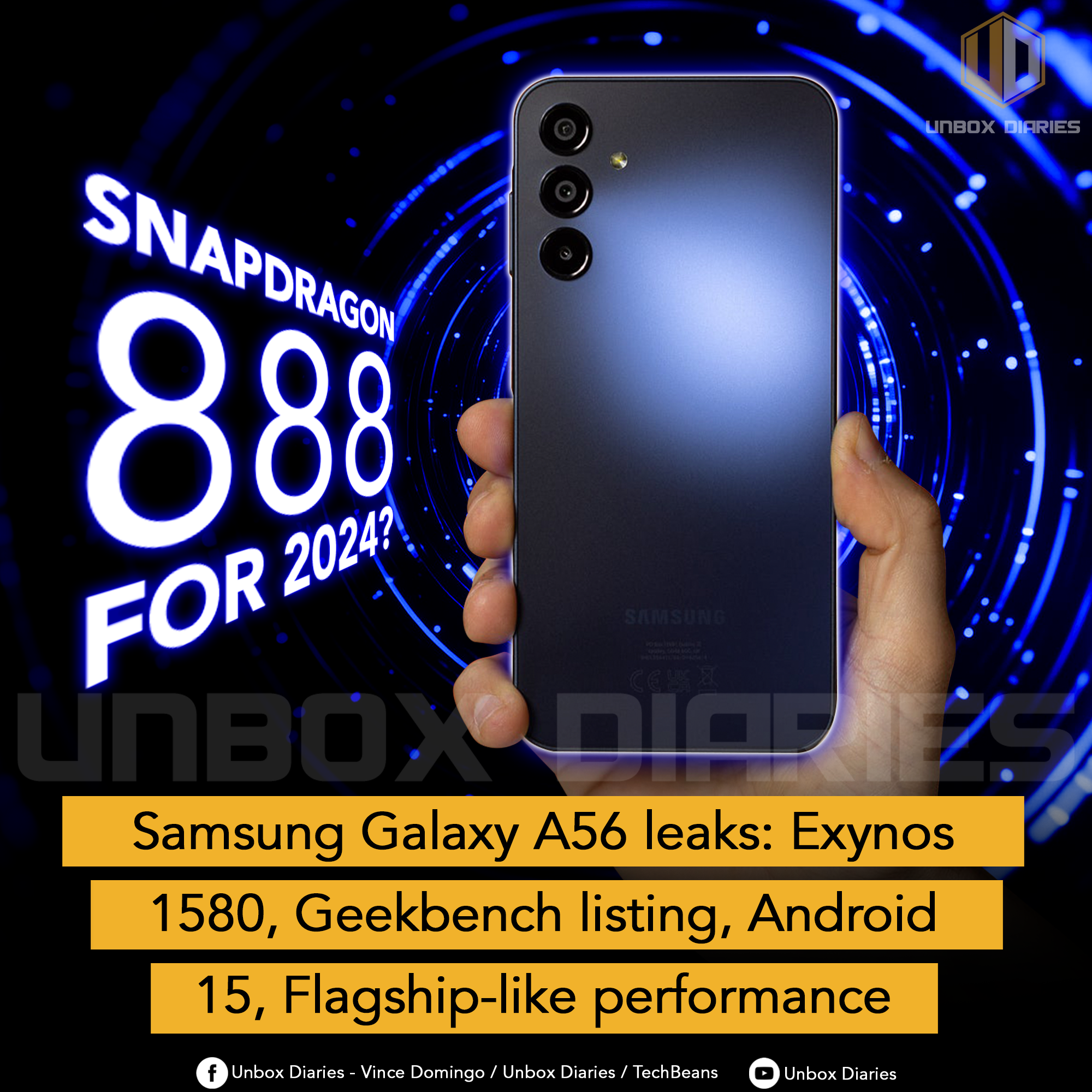 Samsung Galaxy A56 leaks: Exynos 1580, Geekbench listing, Android 15, Flagship-like performance ...
