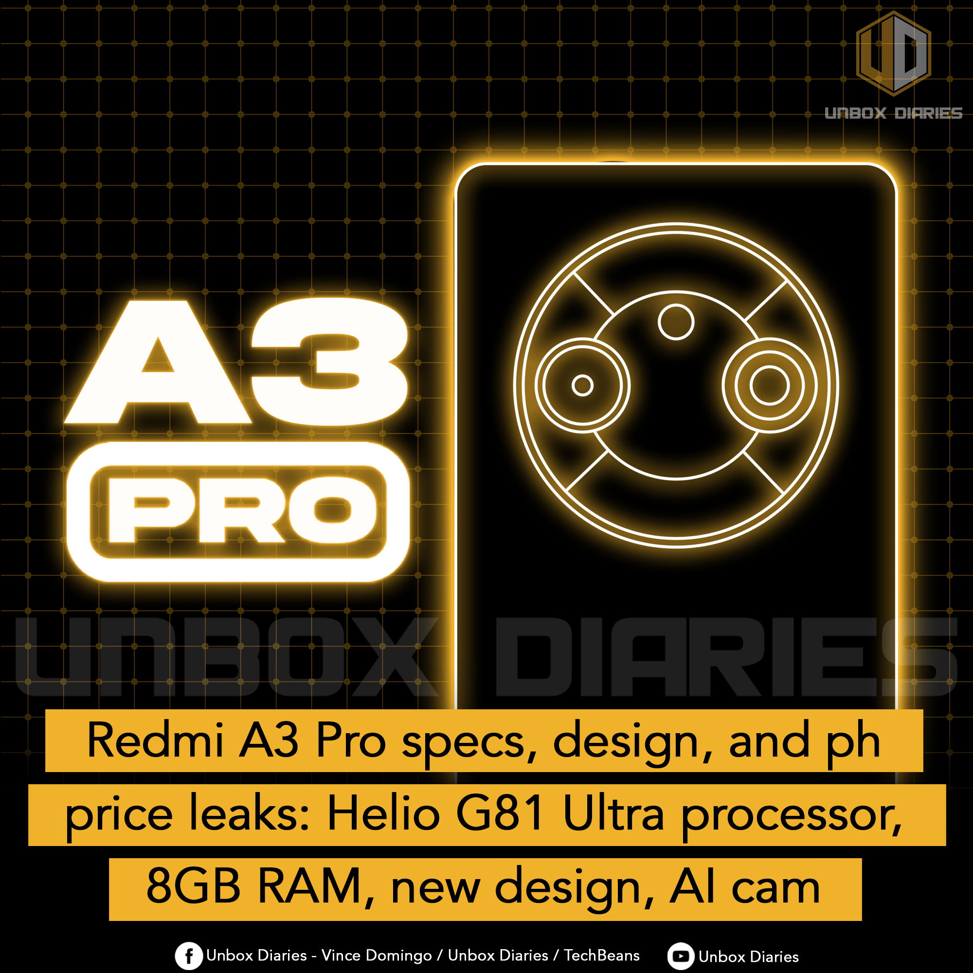 Redmi A3 Pro specs, design, and ph price leaks: Helio G81 Ultra ...