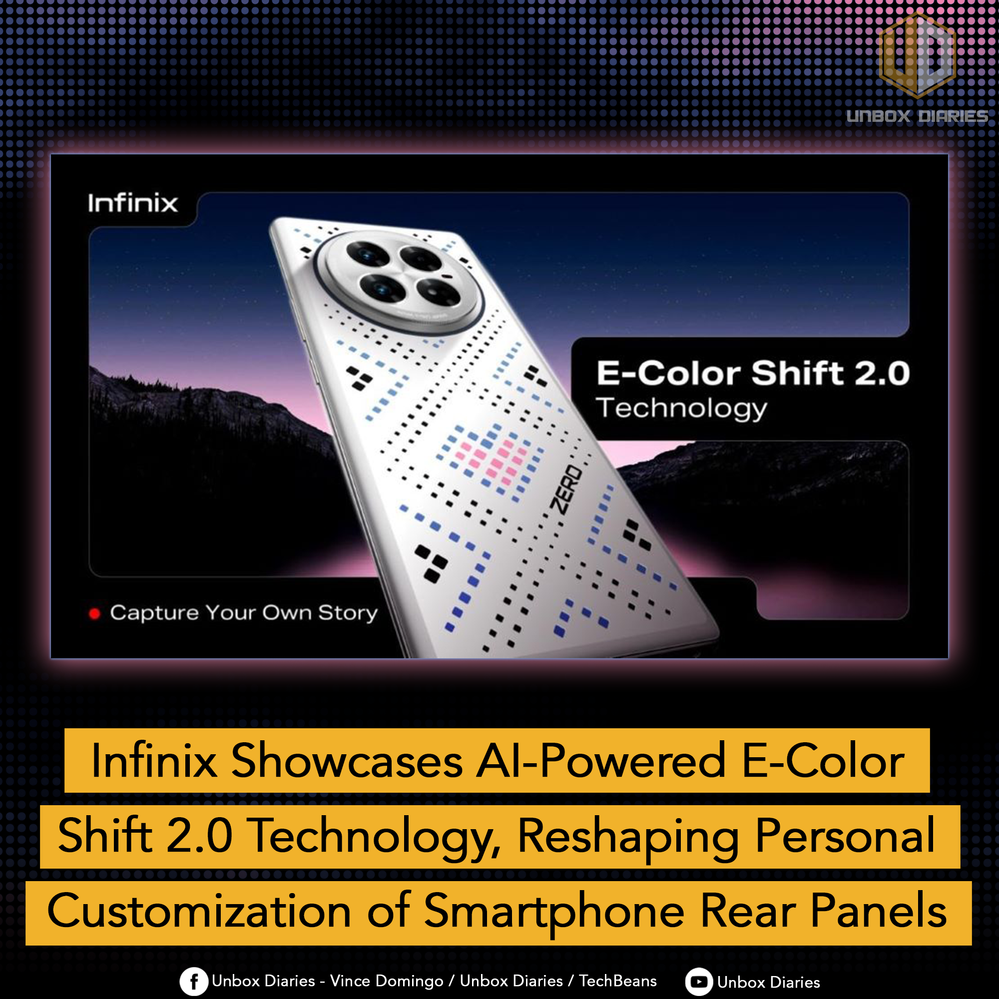 Infinix Showcases AI-Powered E-Color Shift 2.0 Technology, Reshaping ...