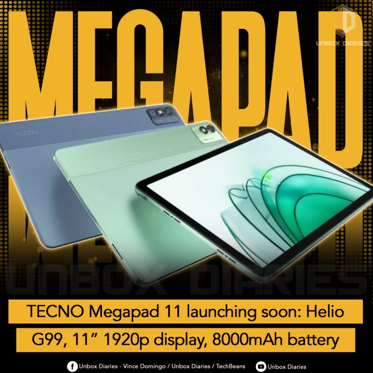 TECNO Megapad 11 launching soon: Helio G99, 11” 1920p display, 8000mAh ...