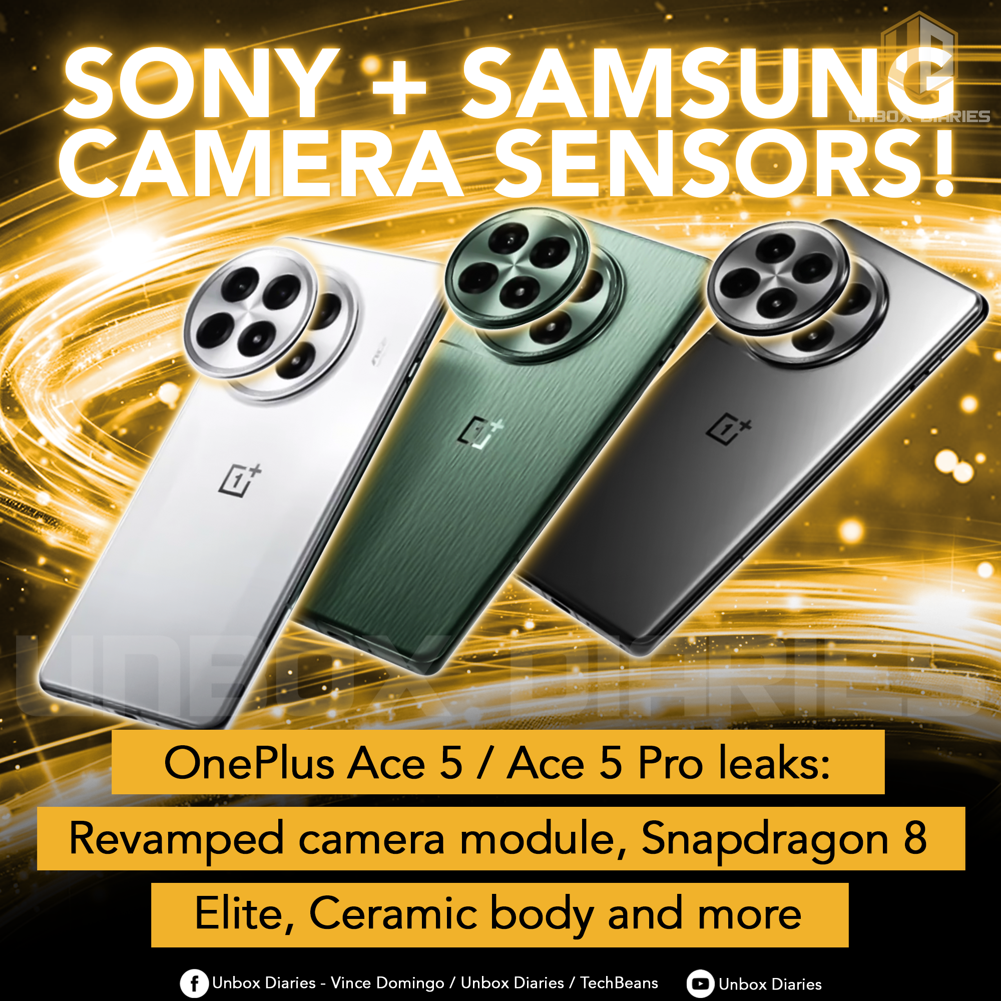 OnePlus Ace 5 / Ace 5 Pro leaks: Revamped camera module, Snapdragon 8 ...
