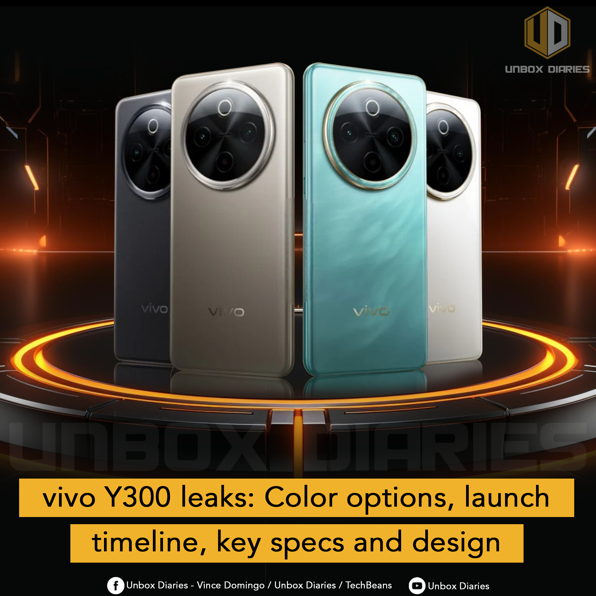 vivo Y300 leaks: Color options, launch timeline, key specs and design ...