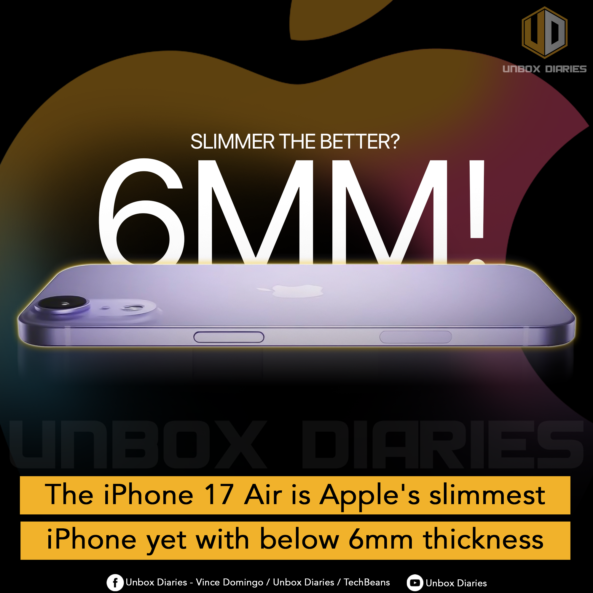 The iPhone 17 Air is Apple's slimmest iPhone yet with below 6mm ...