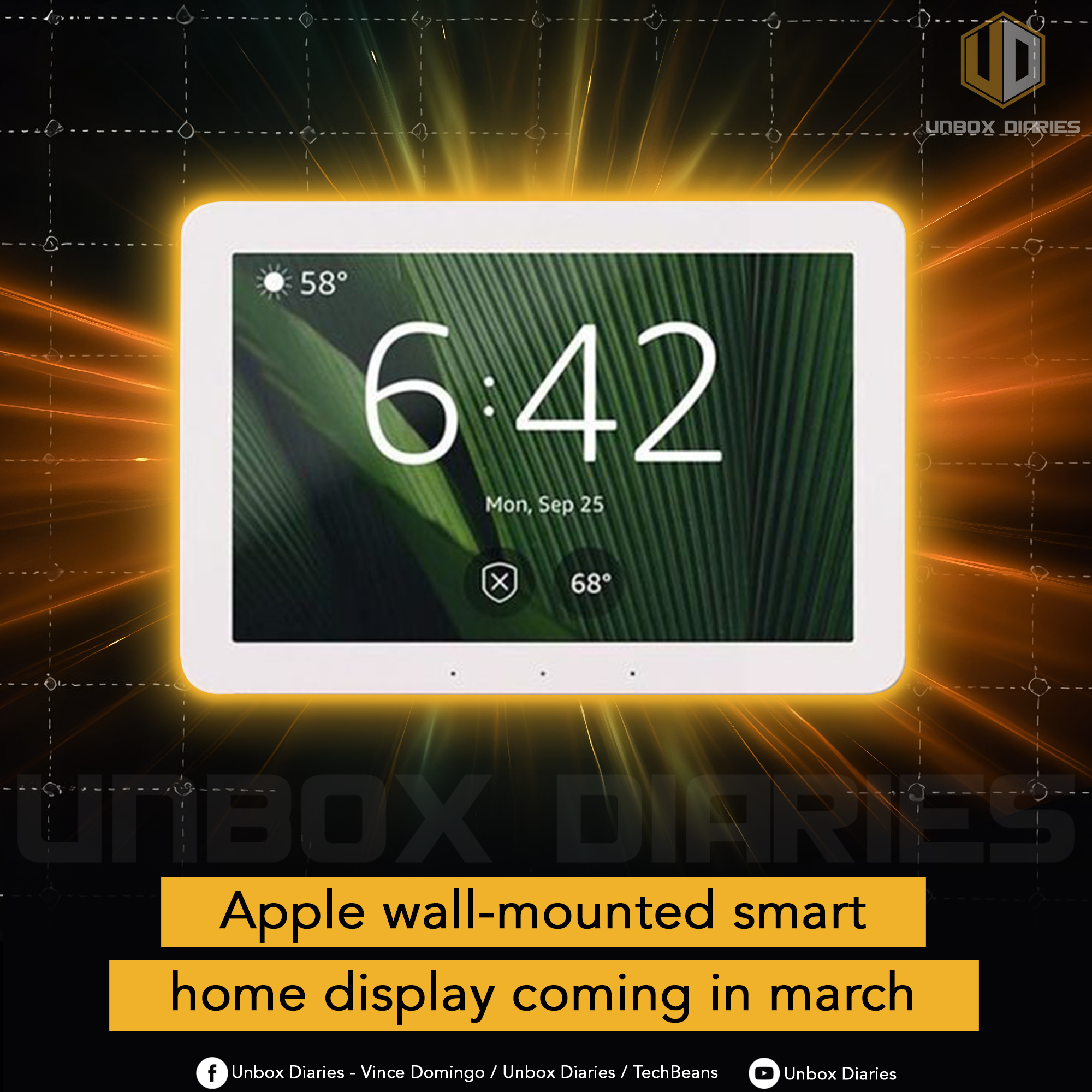 Apple wall-mounted smart home display coming in march - Unbox Diaries