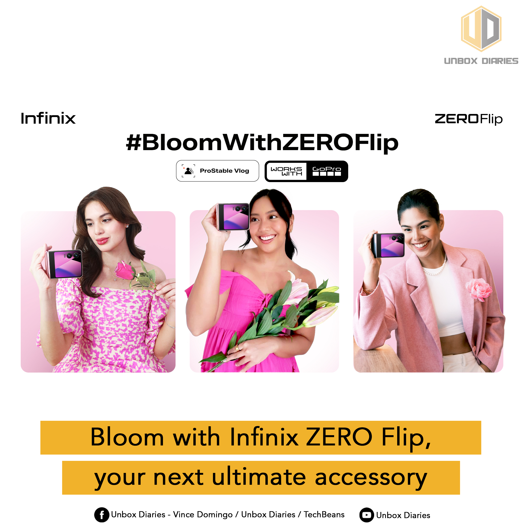 Bloom with Infinix ZERO Flip, your next ultimate accessory - Unbox Diaries