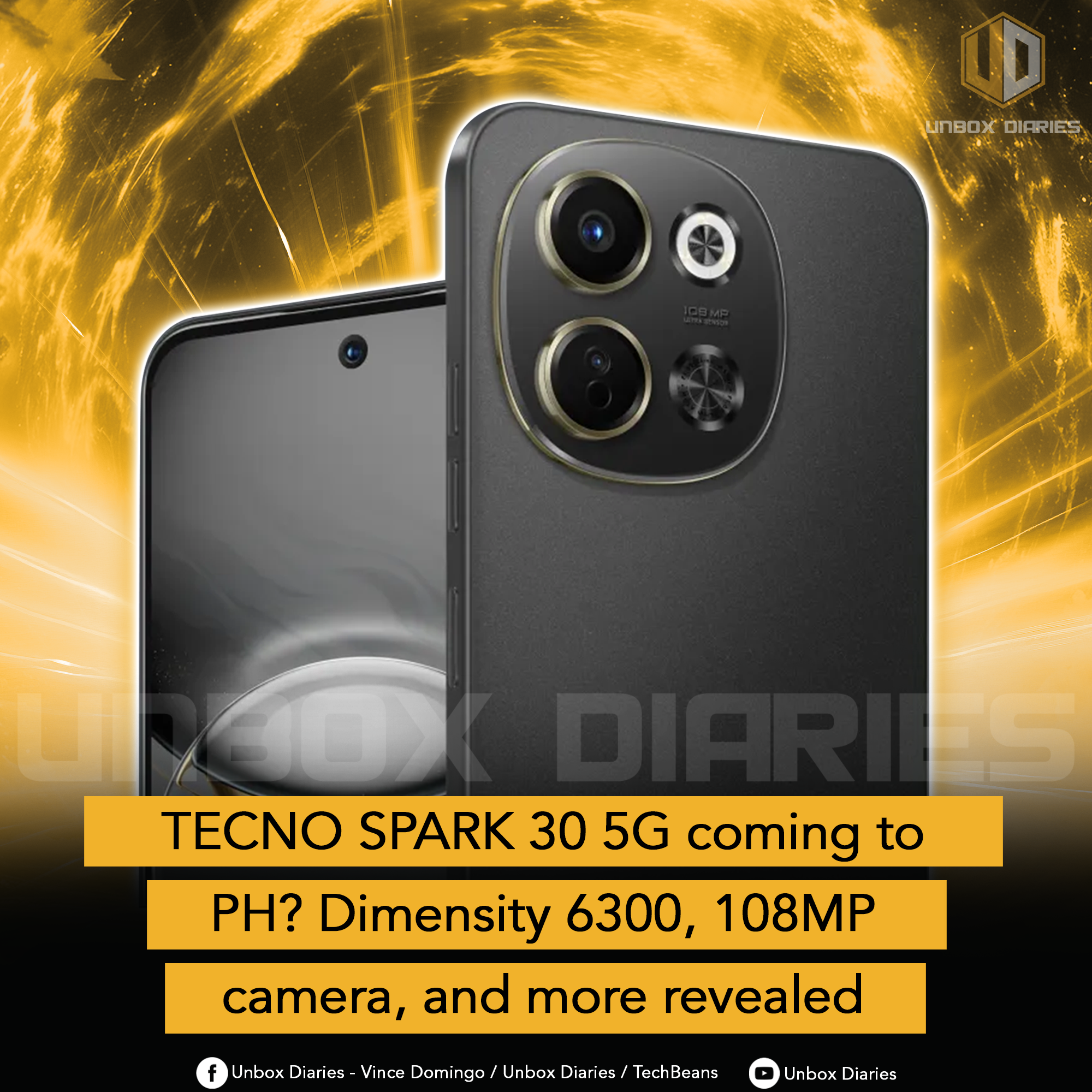 TECNO SPARK 30 5G coming to PH? Dimensity 6300, 108MP camera, and more ...