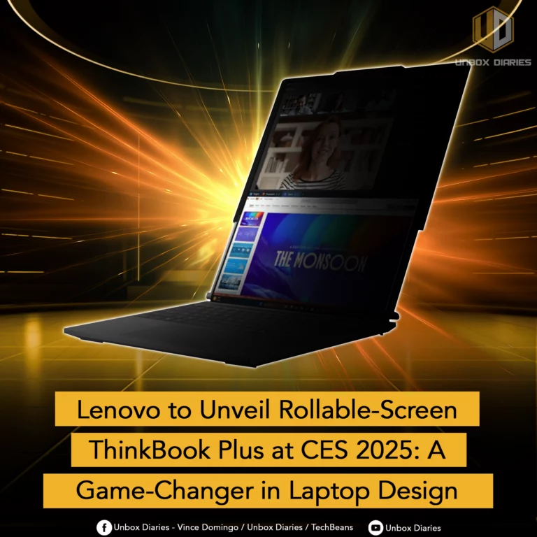 Lenovo to Unveil Rollable-Screen ThinkBook Plus at CES 2025: A Game ...