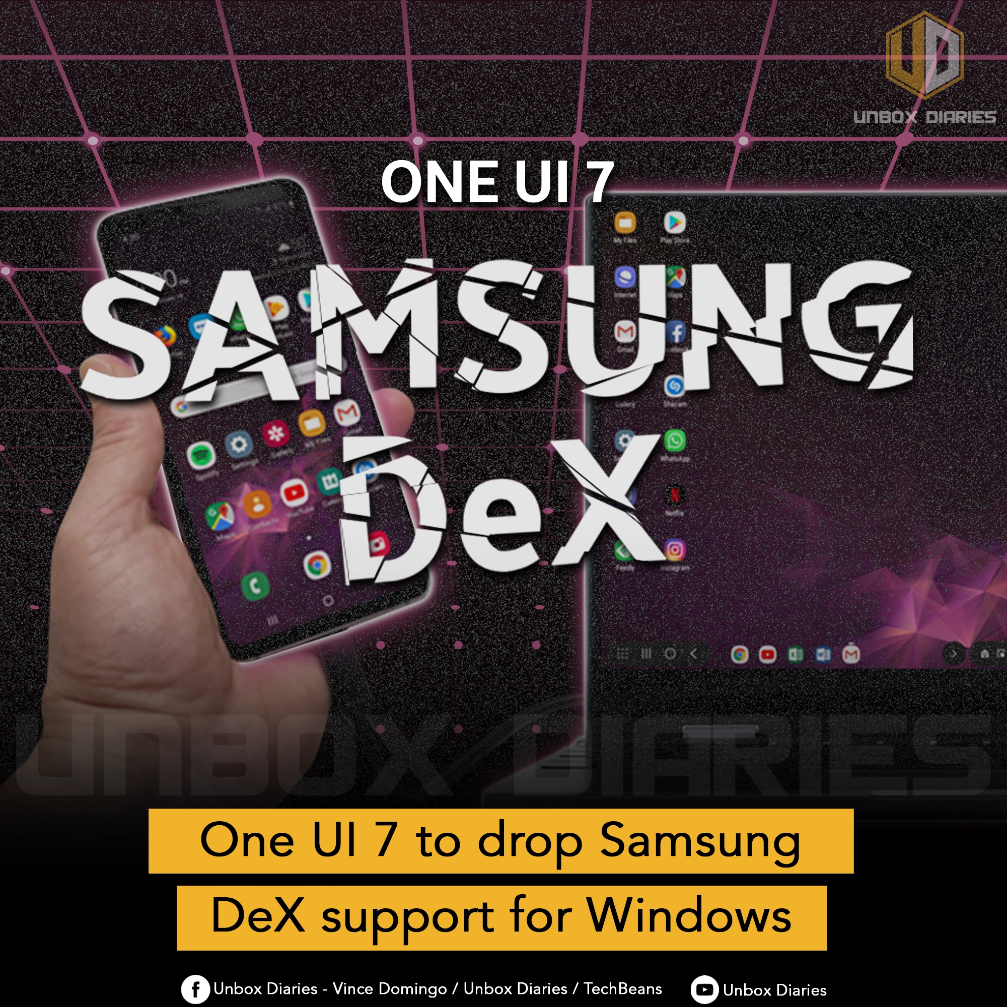 One UI 7 to drop Samsung DeX support for Windows - Unbox Diaries