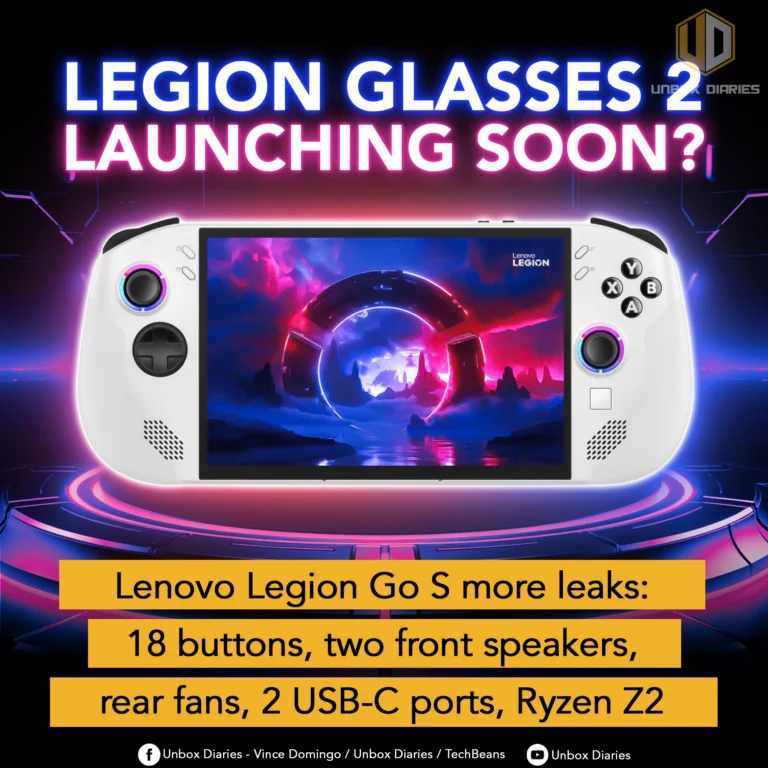 Lenovo Legion Go S more leaks: 18 buttons, two front speakers, rear ...