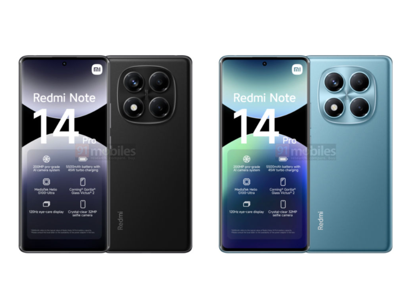REDMI Note 14 4G, Note 14 Pro 4G leaks: Helio G100-Ultra, 200MP camera ...