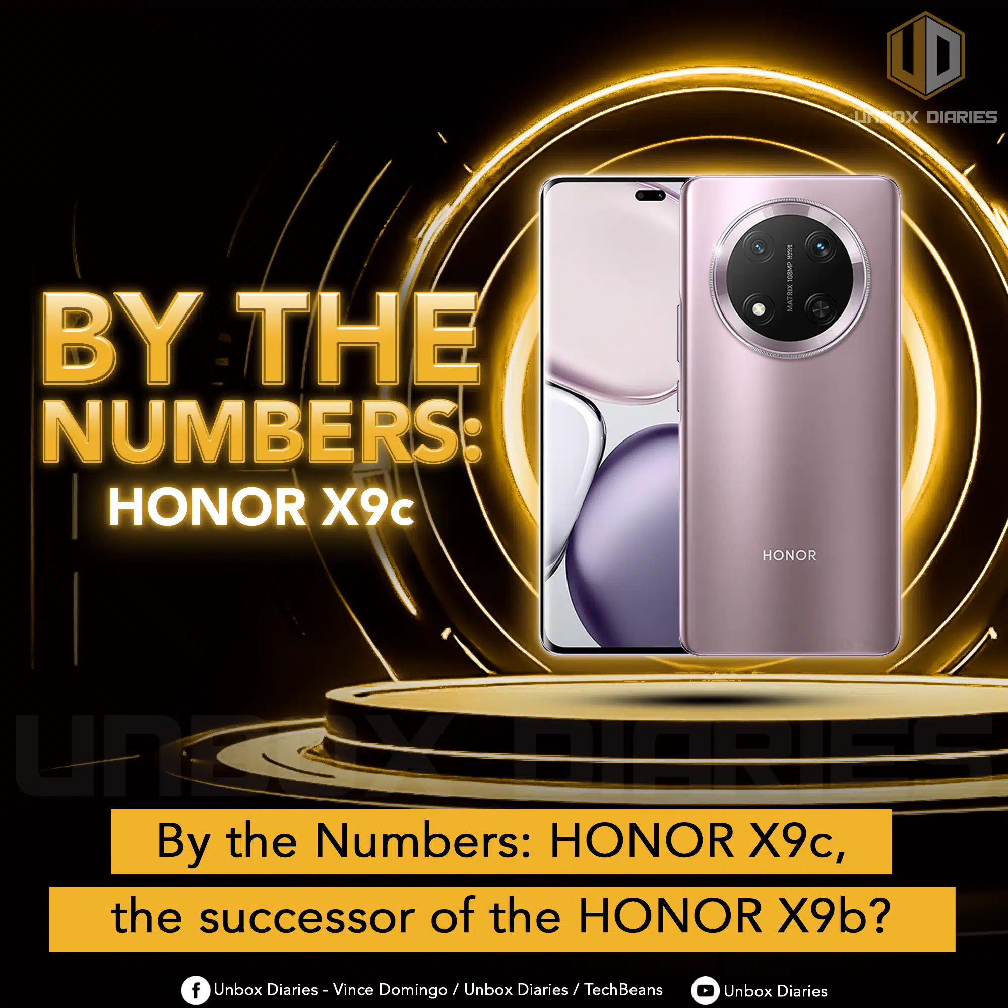 By the Numbers: HONOR X9c, the successor of the HONOR X9b? - Unbox Diaries