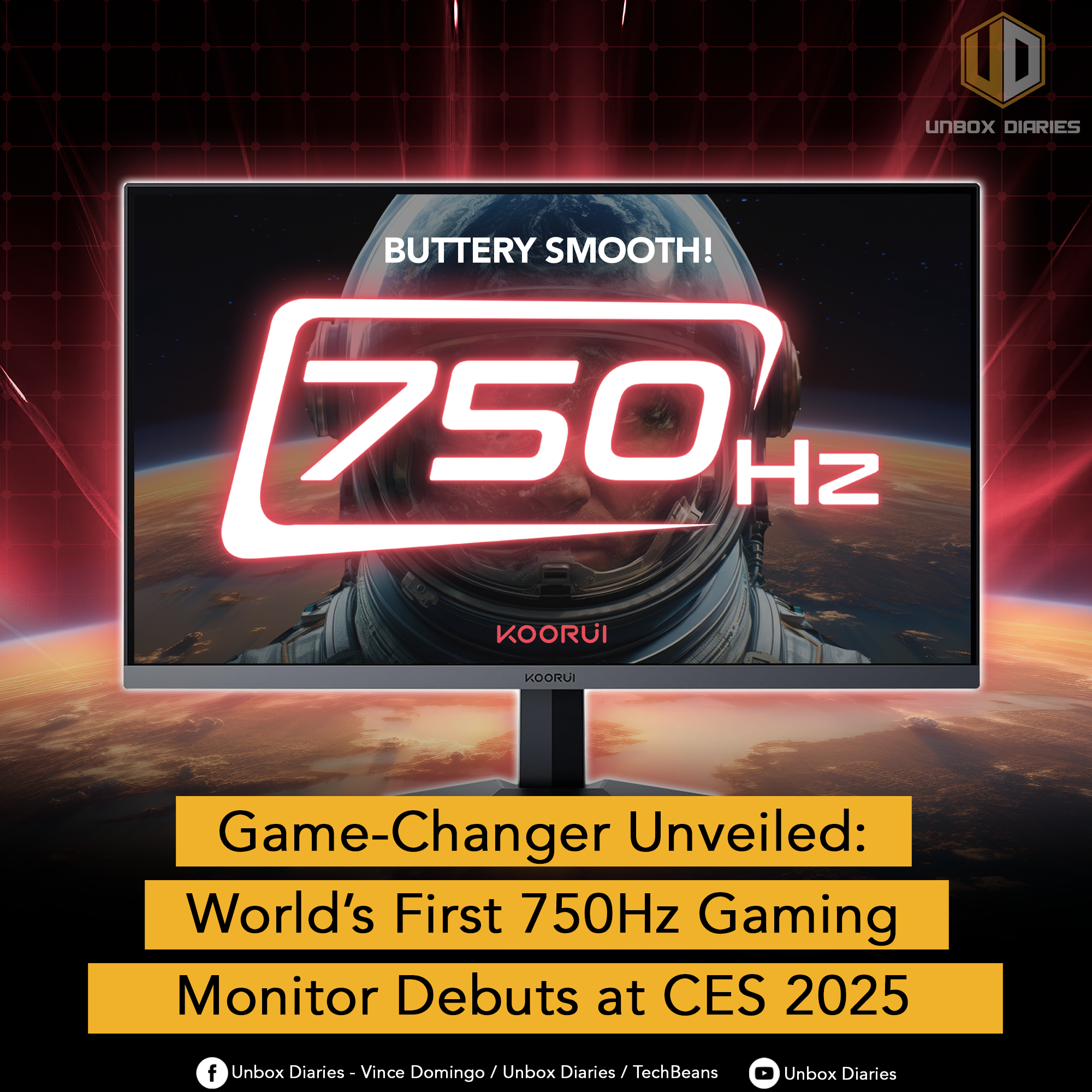 Game-Changer Unveiled: World’s First 750Hz Gaming Monitor Debuts at CES 2025 - Unbox Diaries
