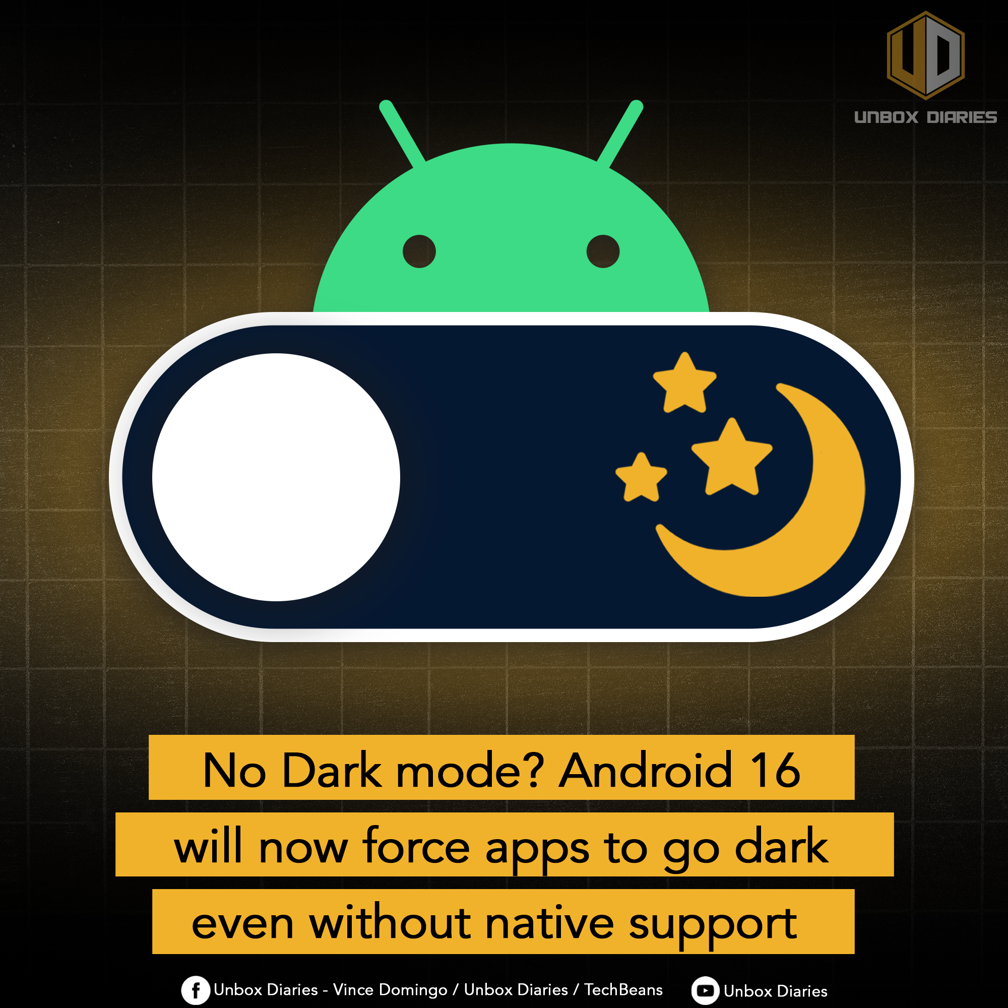 No Dark mode? Android 16 will now force apps to go dark even without native support - Unbox Diaries