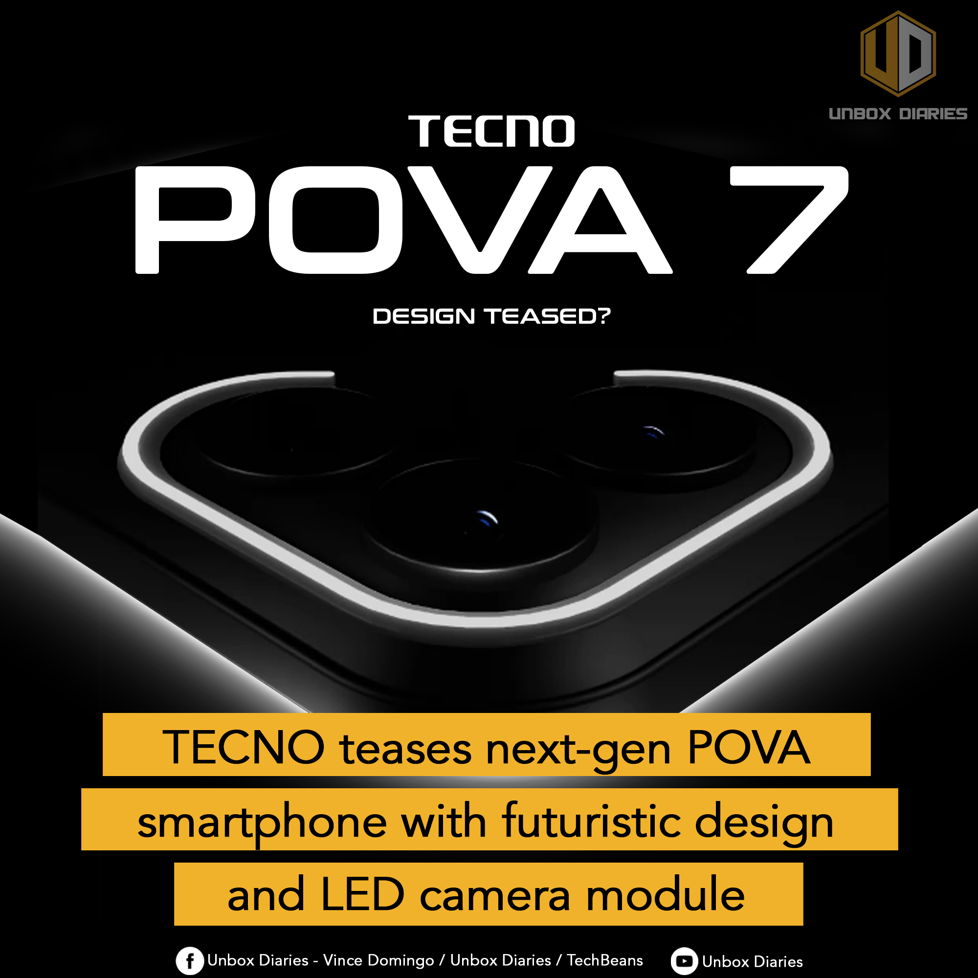 TECNO teases next-gen POVA smartphone with futuristic design and LED ...