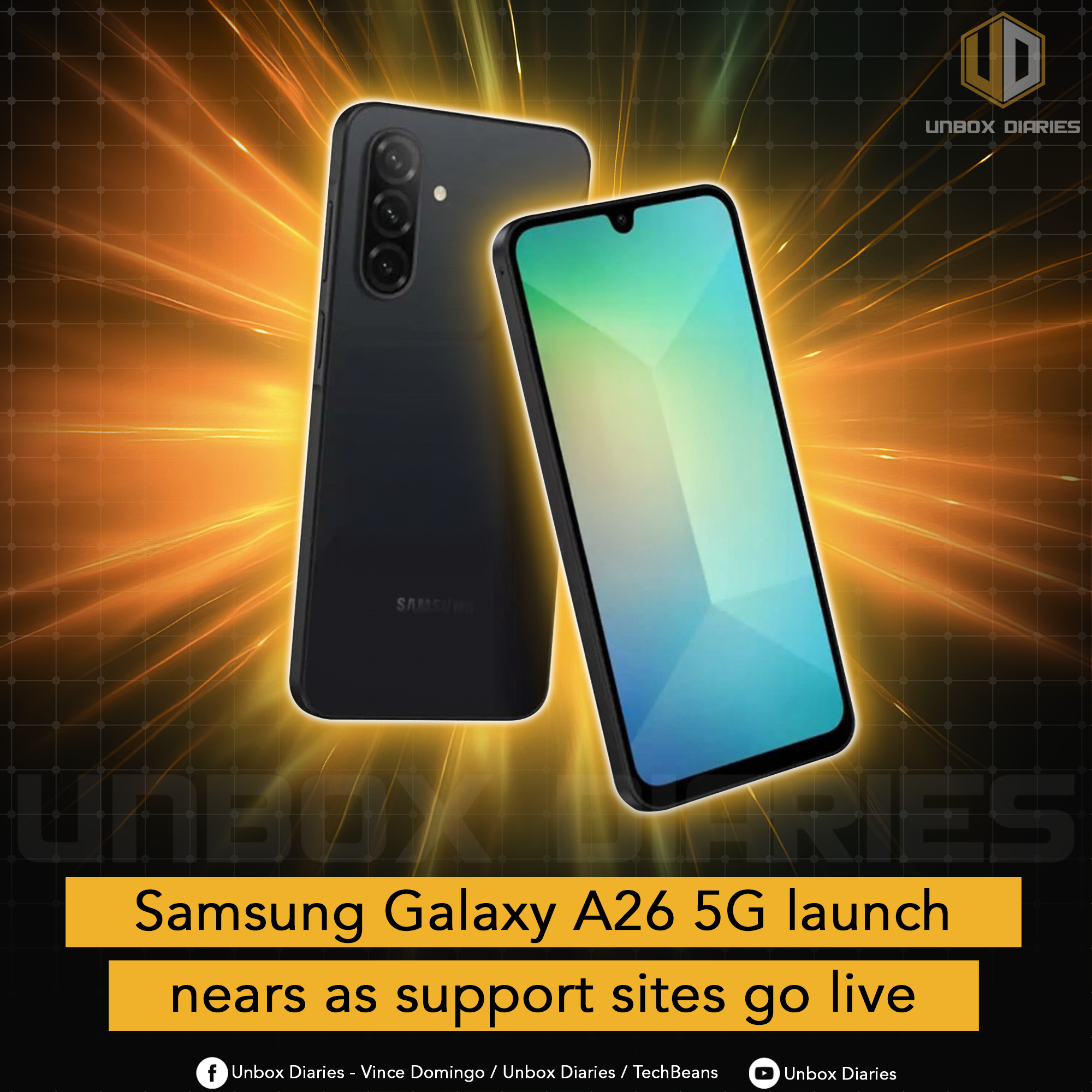 Samsung Galaxy A26 5G launch nears as support sites go live - Unbox Diaries