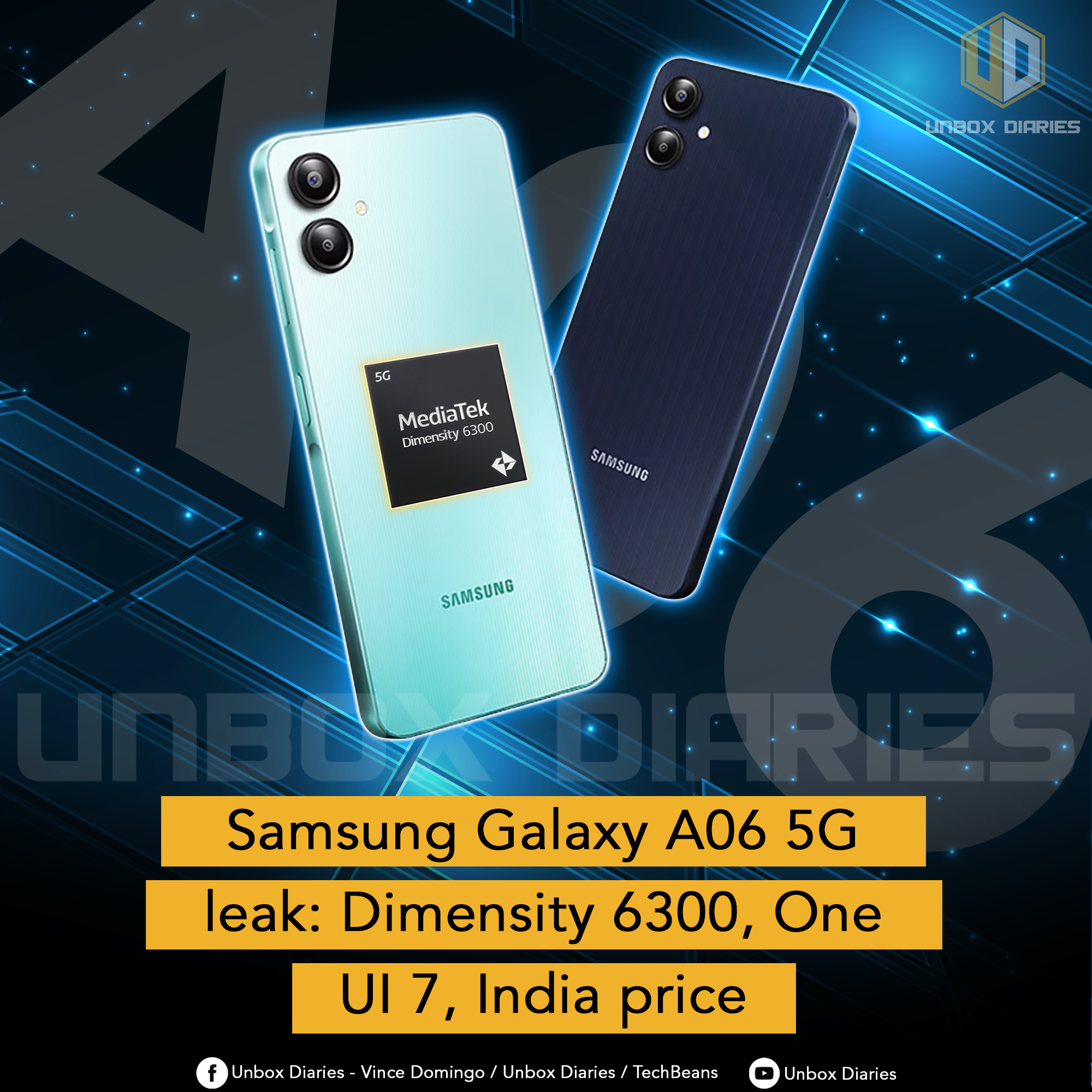 Samsung Galaxy A06 5G leak: Dimensity 6300, One UI 7, India price ...
