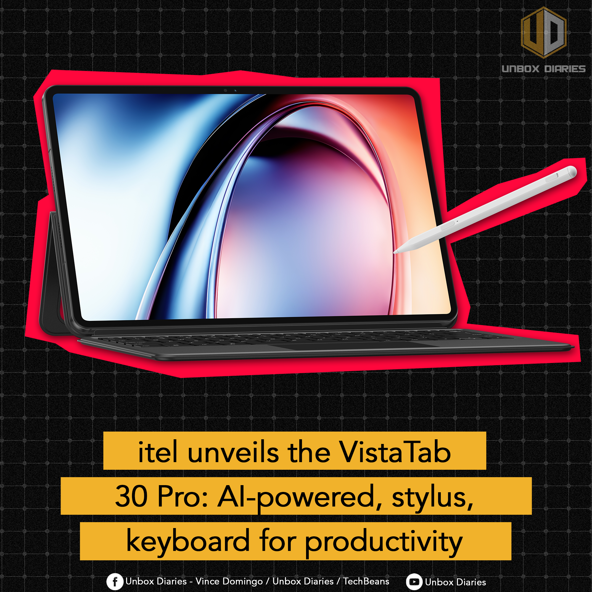 itel unveils the VistaTab 30 Pro: AI-powered, stylus, keyboard for productivity - Unbox Diaries