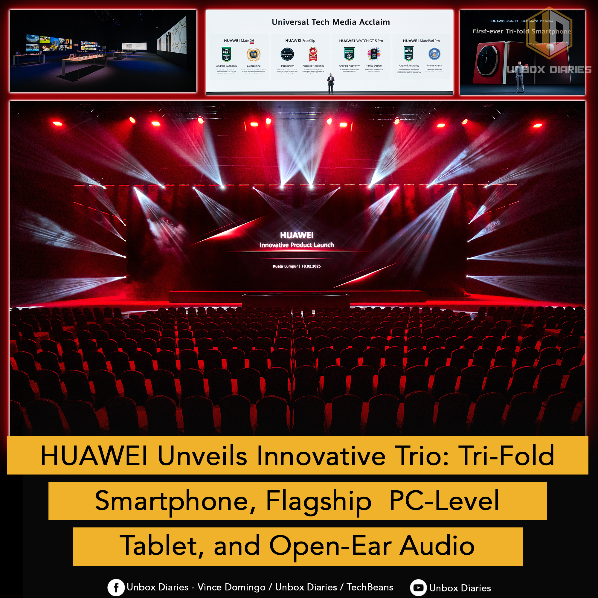 HUAWEI Unveils Innovative Trio: Tri-Fold Smartphone, Flagship PC-Level ...