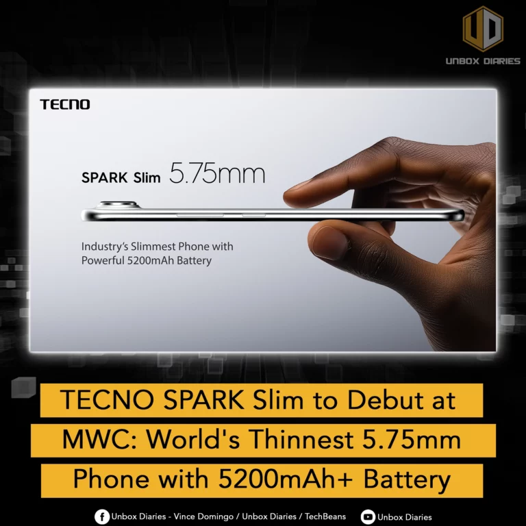 TECNO SPARK Slim to Debut at MWC: World's Thinnest 5.75mm Phone with 5200mAh+ Battery - Unbox ...