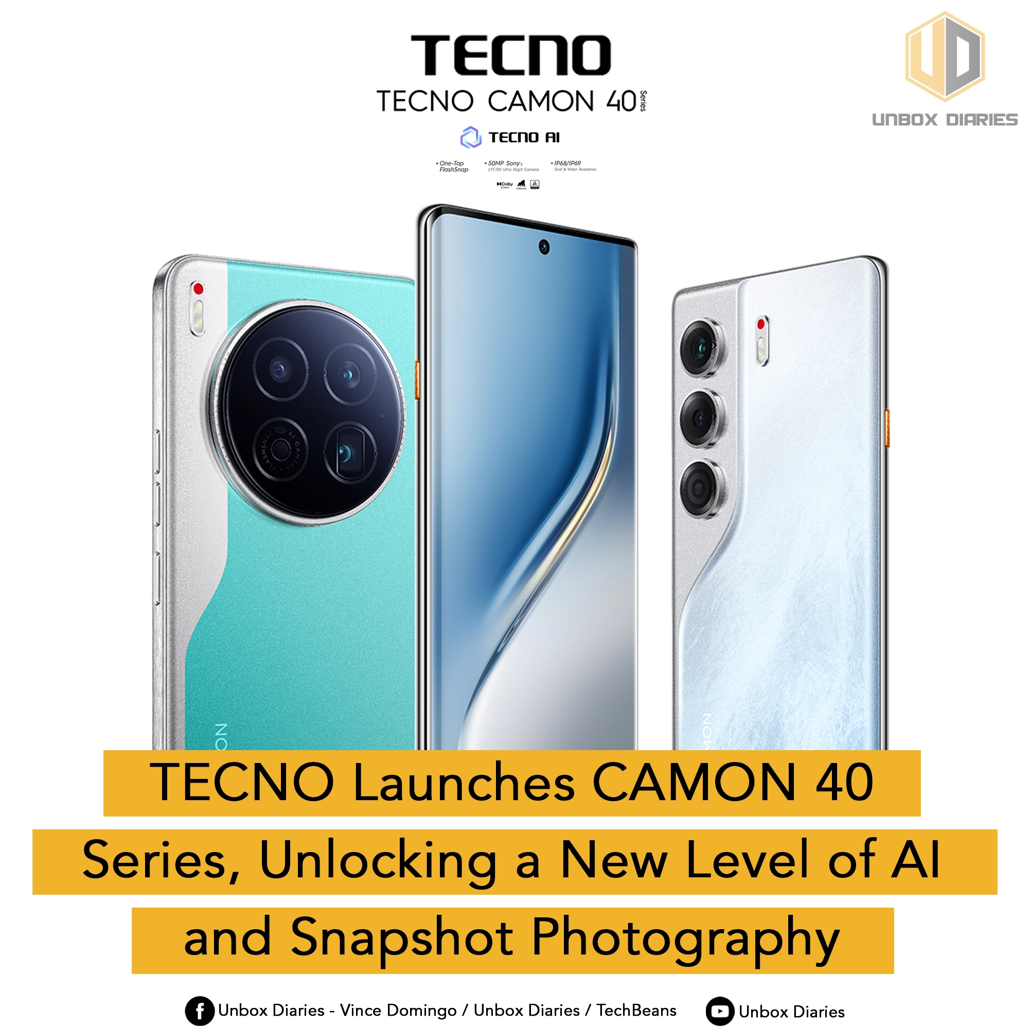 TECNO Launches CAMON 40 Series, Unlocking a New Level of AI and ...