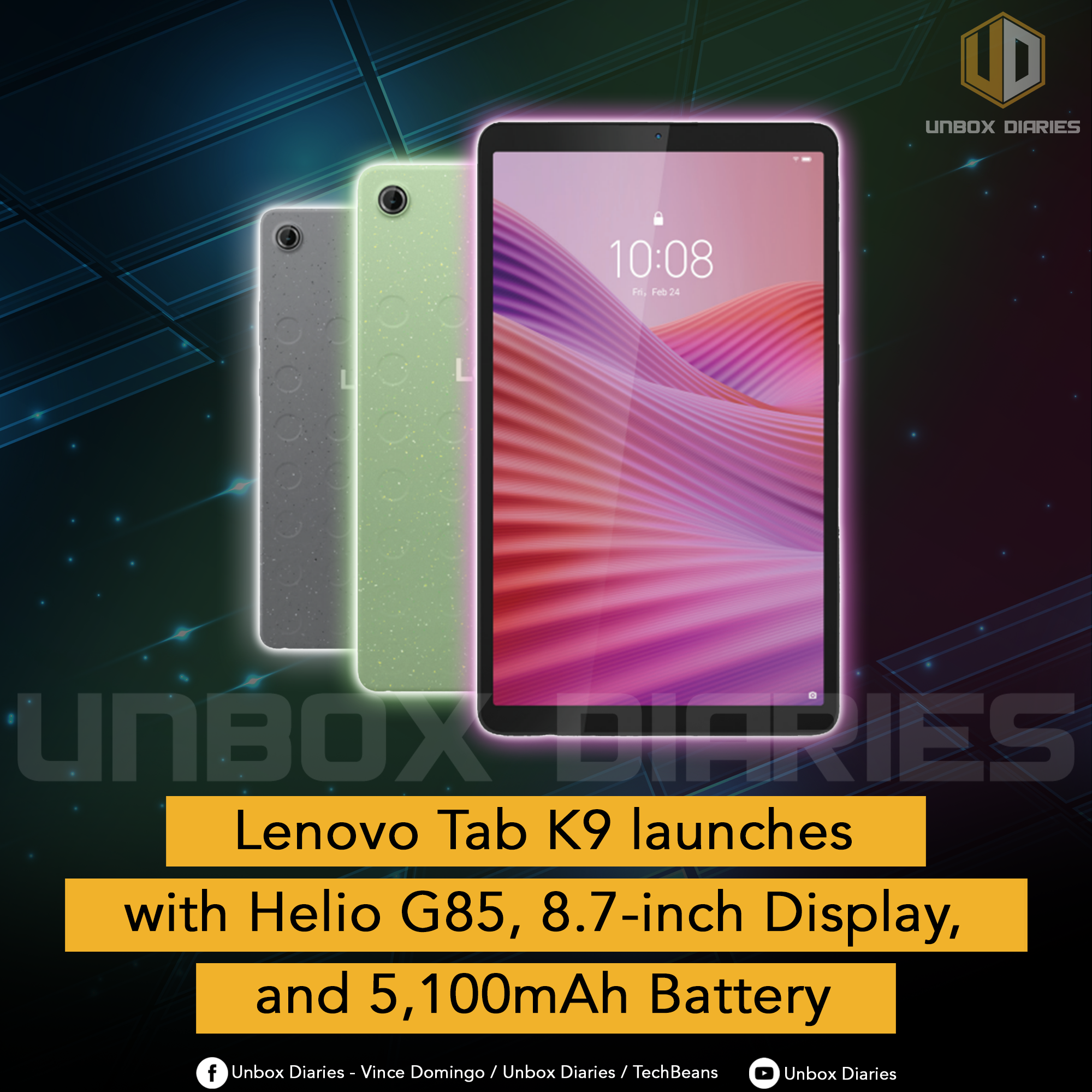 Lenovo Tab K9 launches with Helio G85, 8.7-inch Display, and 5,100mAh Battery - Unbox Diaries