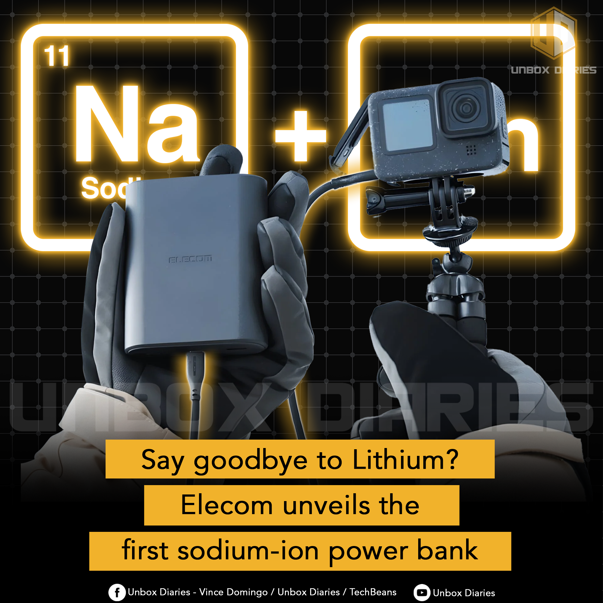 Say goodbye to Lithium? Elecom unveils the first sodium-ion power bank - Unbox Diaries