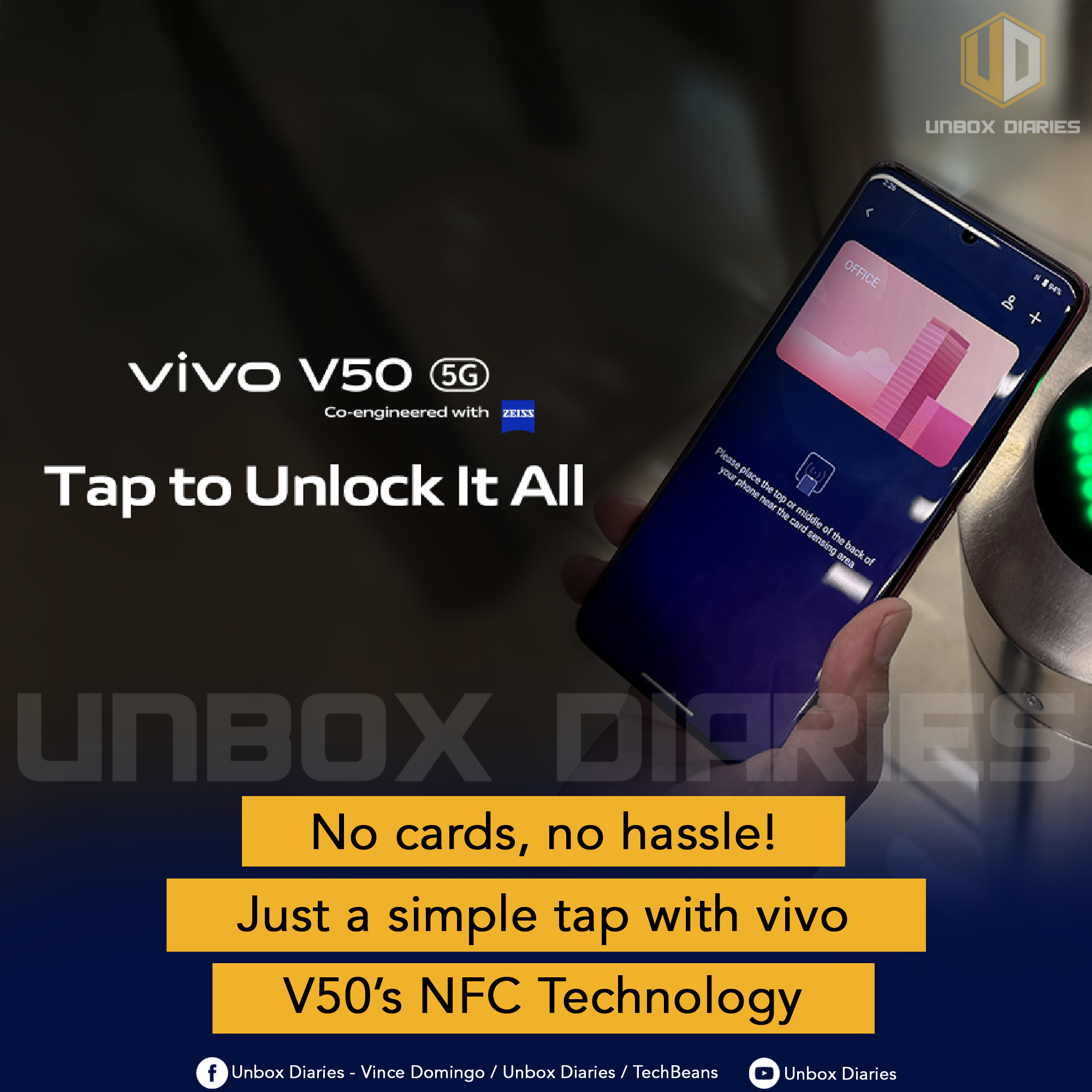 No cards, no hassle! Just a simple tap with vivo V50’s NFC Technology ...