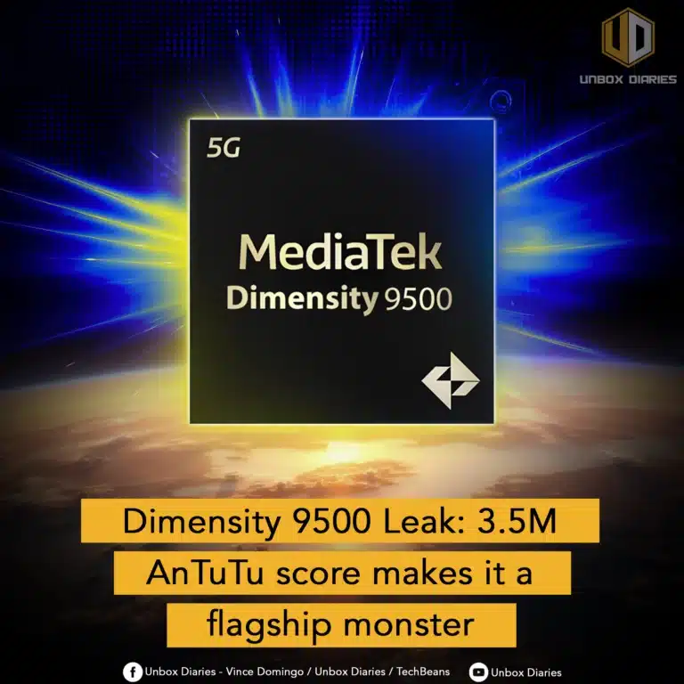 Dimensity 9500 Leak: 3.5M AnTuTu score makes it a flagship monster - Unbox Diaries