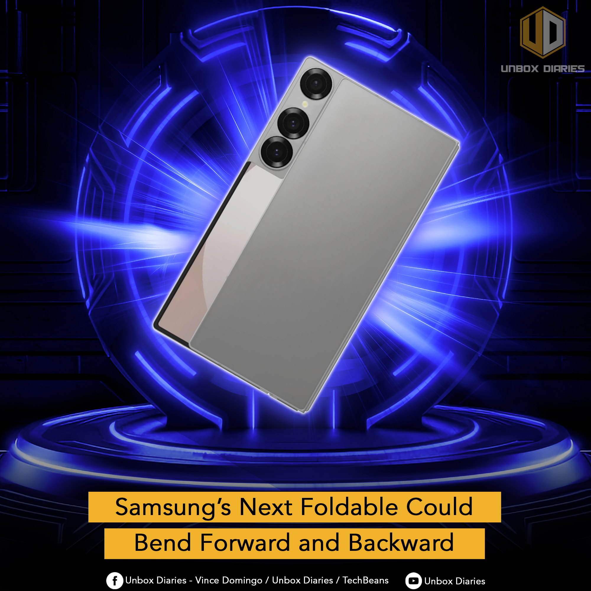 Samsung’s Next Foldable Could Bend Forward and Backward - Unbox Diaries