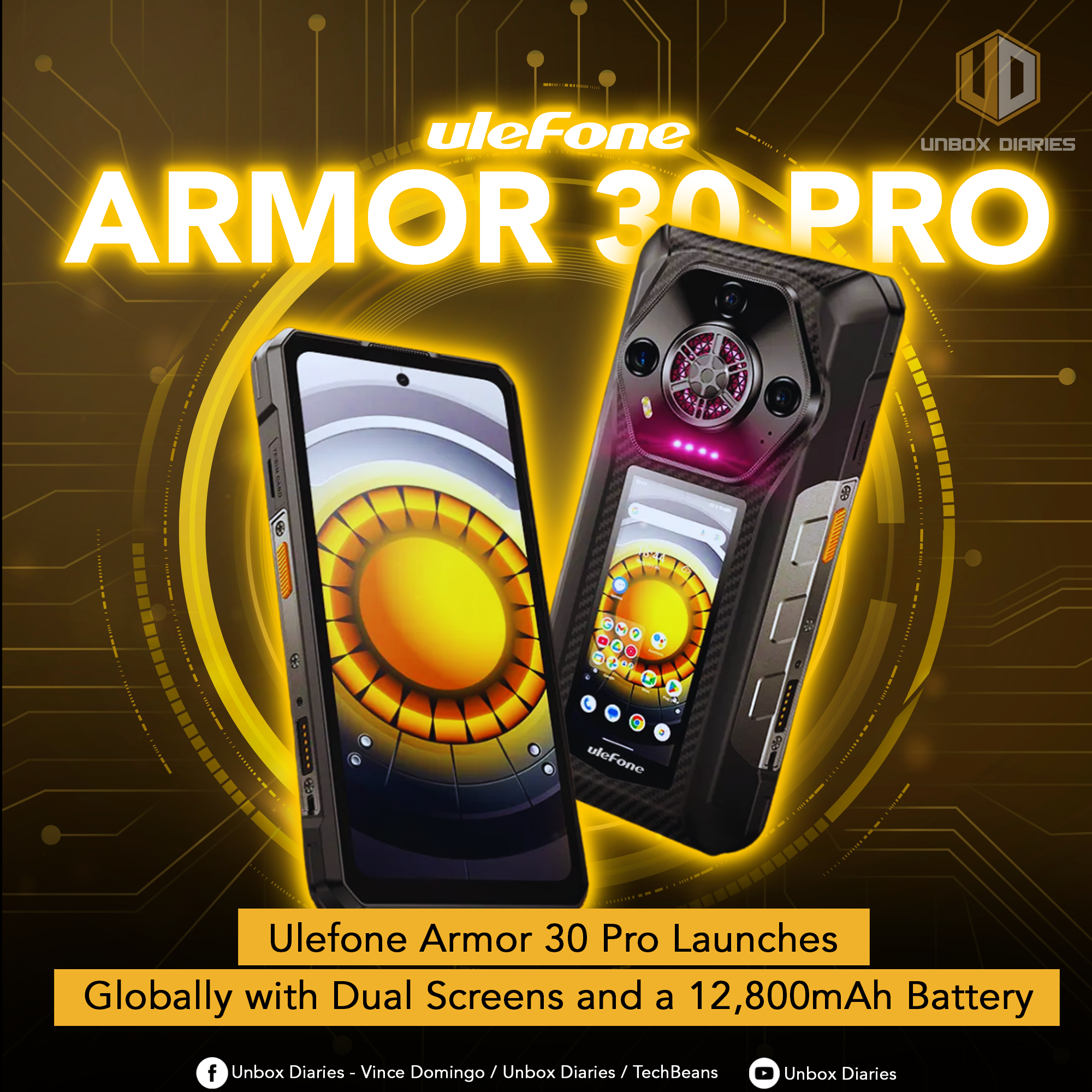 Ulefone Armor 30 Pro Launches Globally with Dual Screens and a 12 ...
