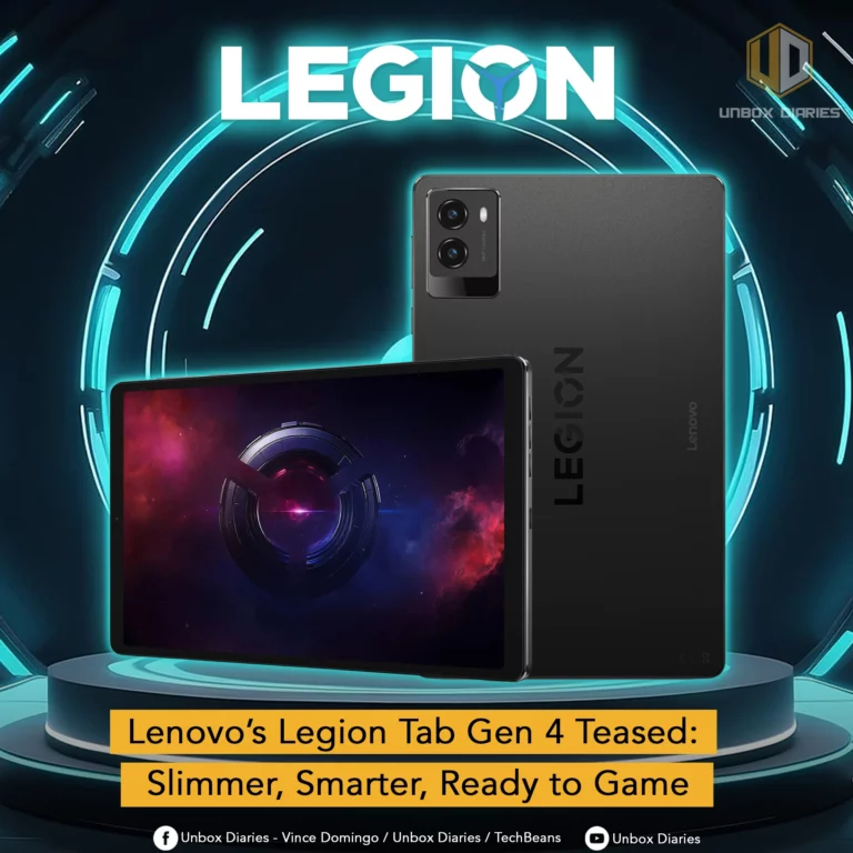 Lenovo’s Legion Tab Gen 4 Teased: Slimmer, Smarter, Ready to Game - Unbox Diaries