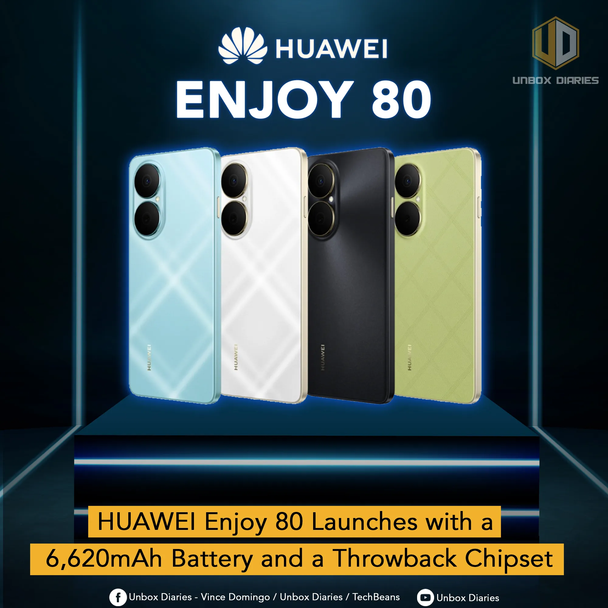HUAWEI Enjoy 80 Launches with a 6,620mAh Battery and a Throwback ...